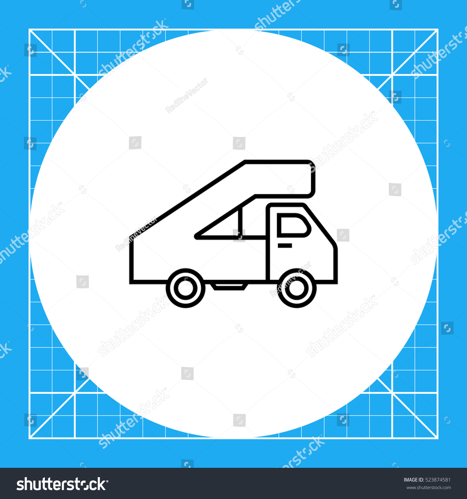 Landing Ramp Stock Vector (Royalty Free) 523874581
