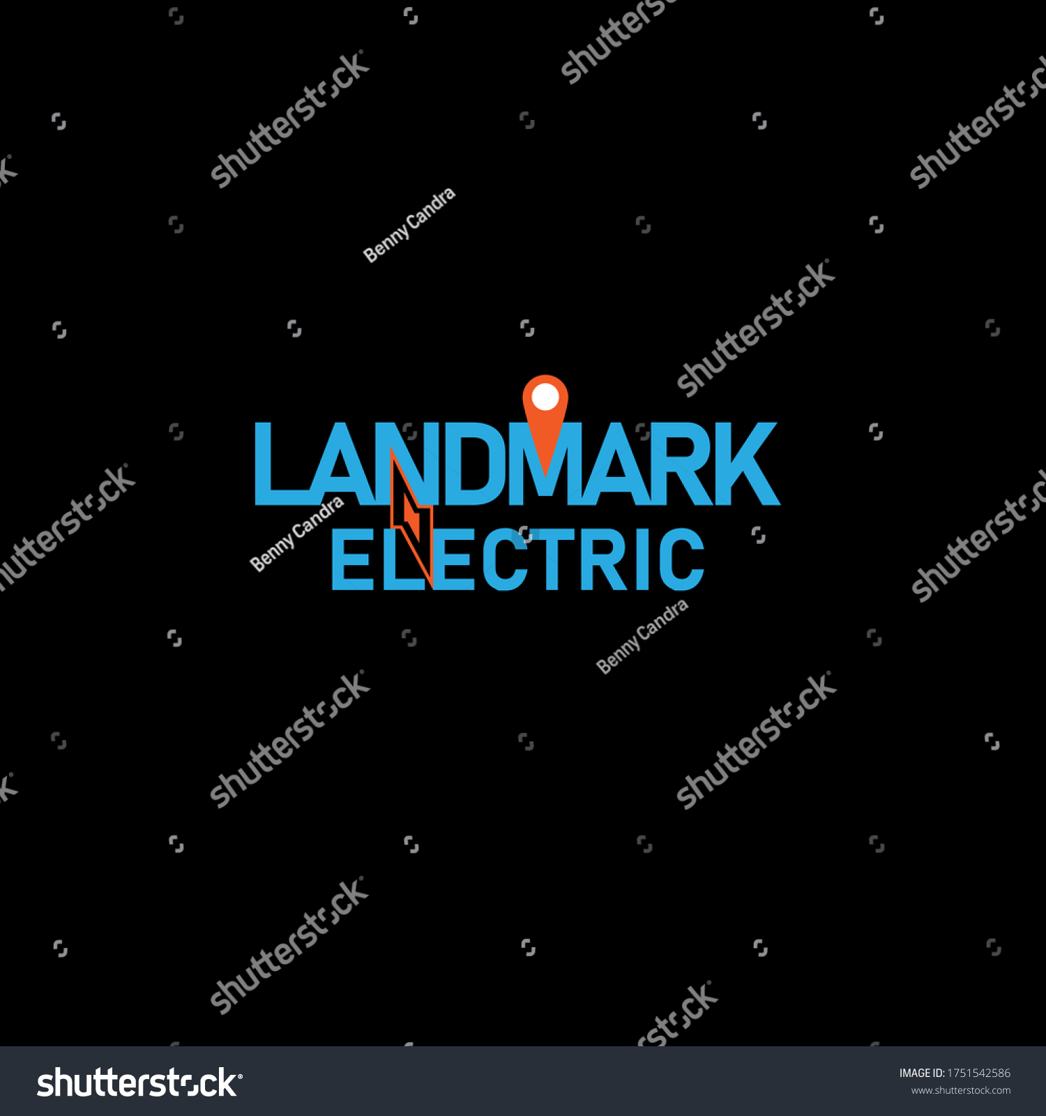 Landmark Electric Logo Vector Illustration Stock Vector (Royalty Free ...