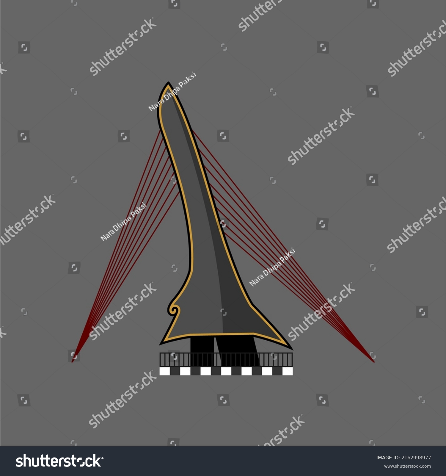 Landmark Vector Art Design Solo Stock Vector (Royalty Free) 2162998977 ...