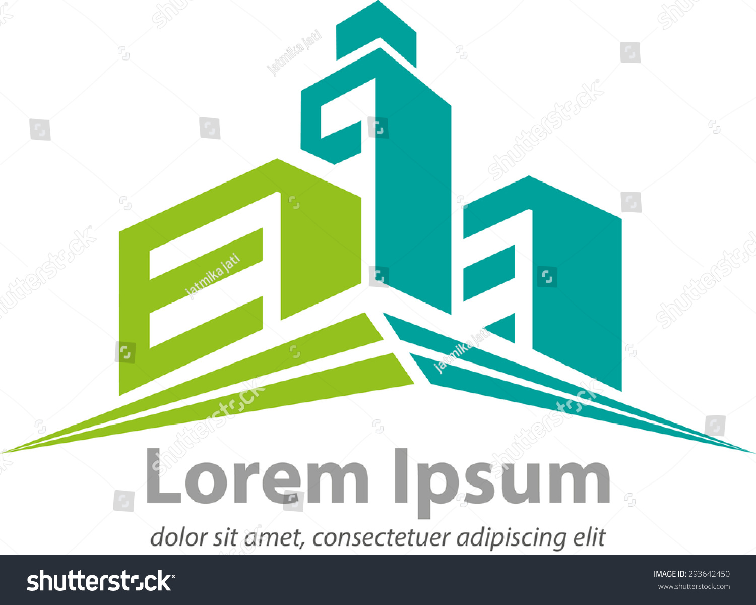 Landmarks Building Logo Vector Stock Vector (Royalty Free) 293642450 ...