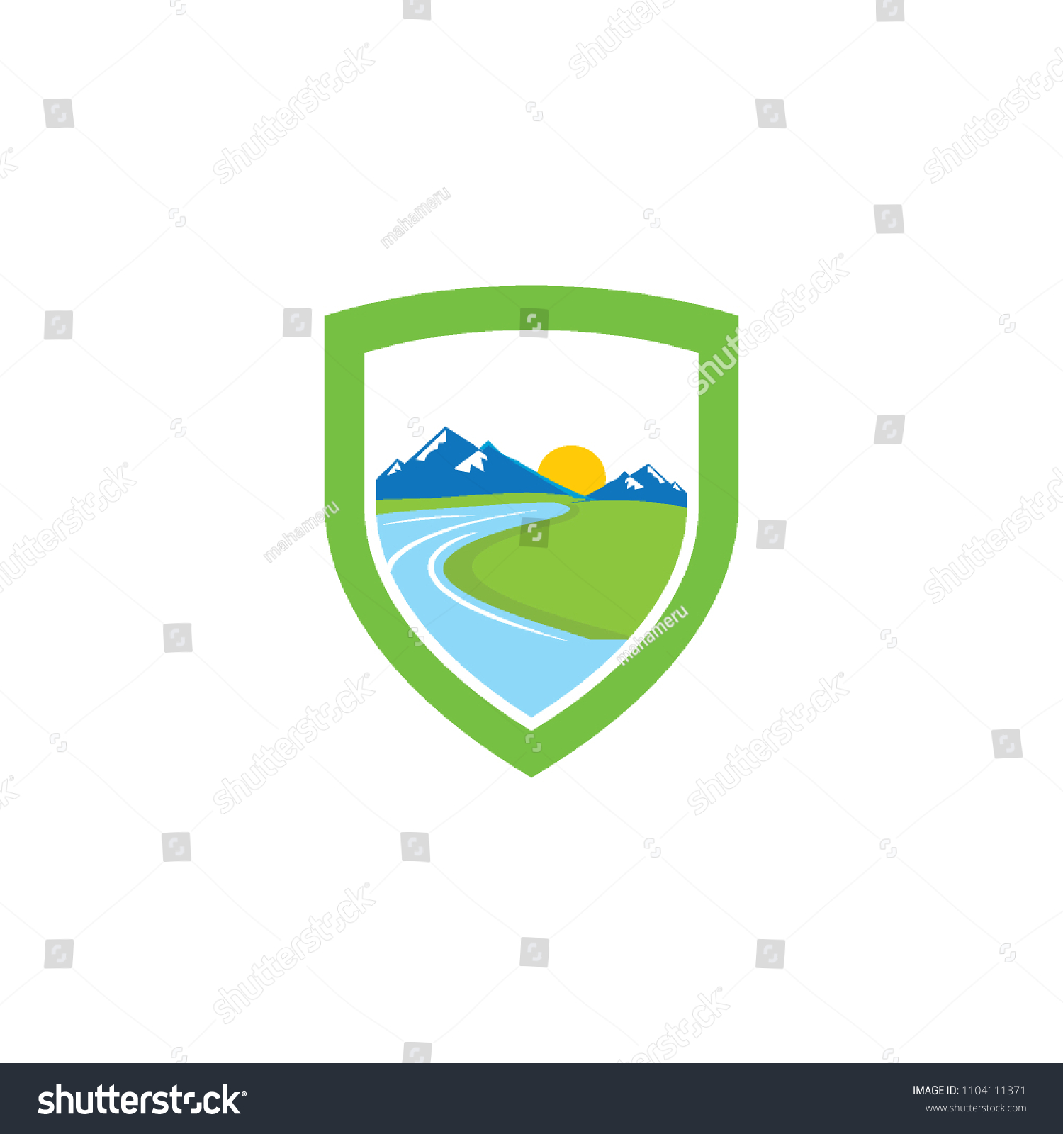 Lanscape Logo Template Stock Vector (Royalty Free) 1104111371 ...