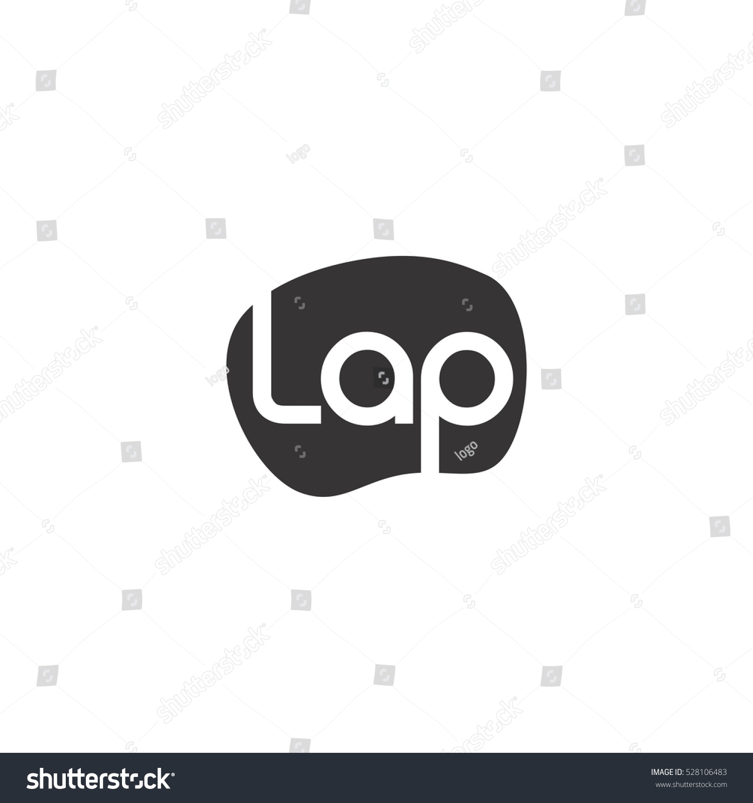 Lap Letter Icon Vector Logo Stock Vector (Royalty Free) 528106483