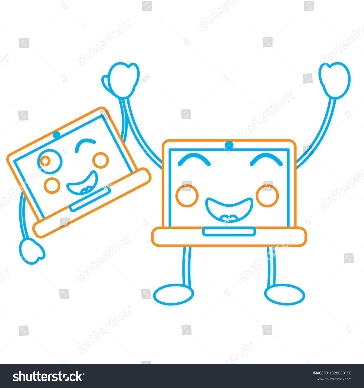 Laptop Computers Emoji Icon Image Stock Vector (Royalty Free) 1028860156