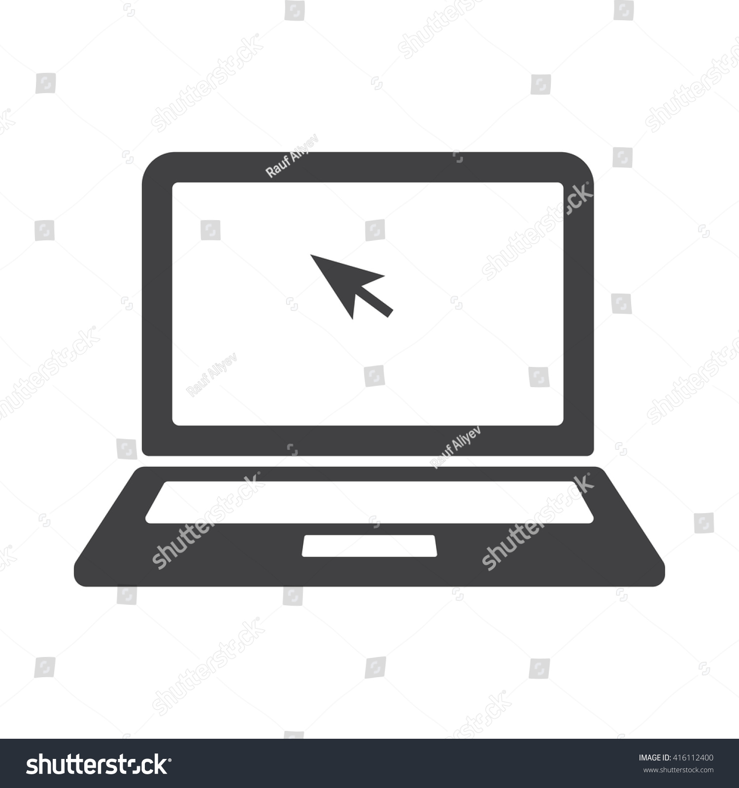 137,160 Laptop icon black and white Images, Stock Photos & Vectors ...