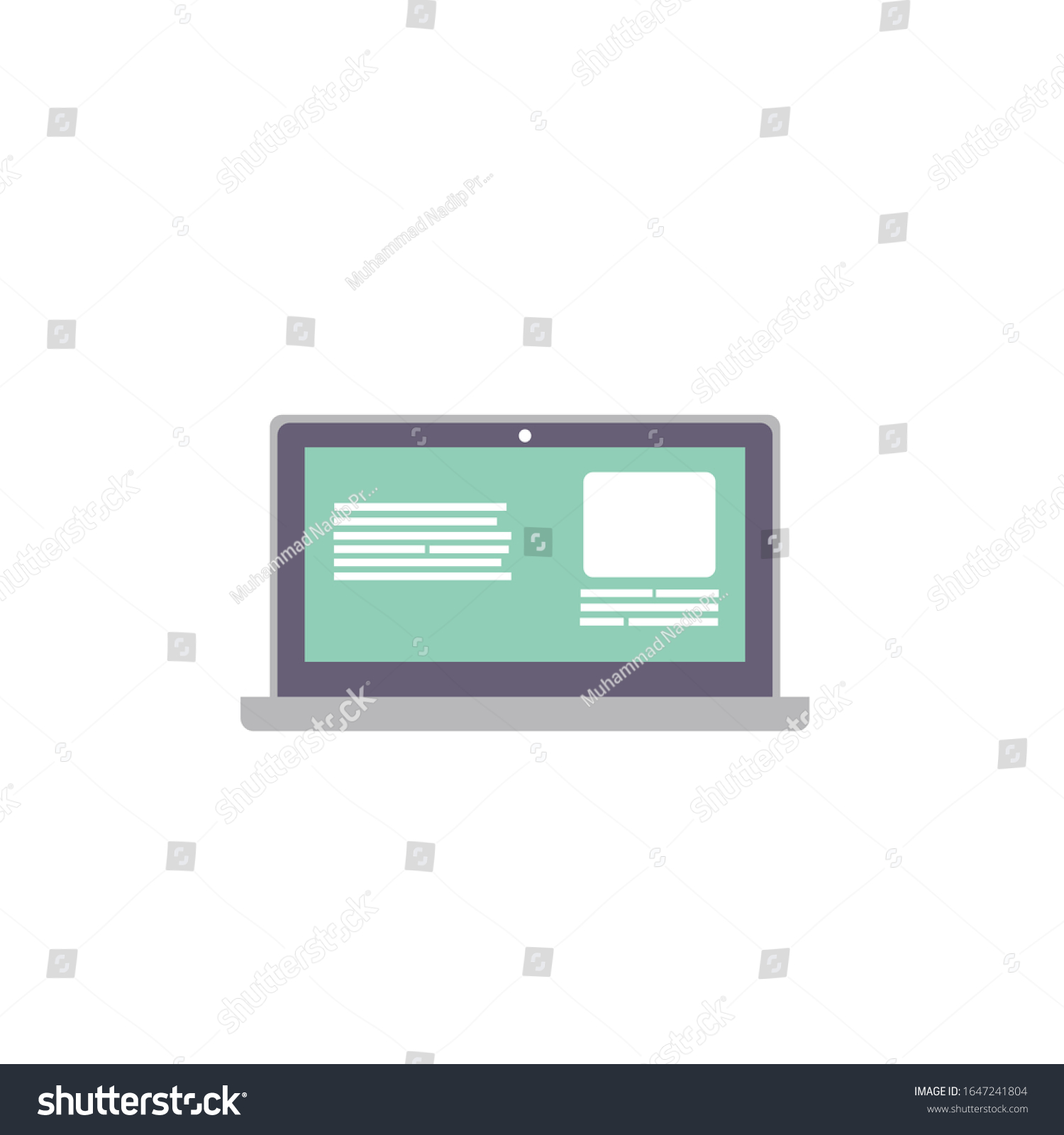 Laptop Icon Vector Drawing Design Stock Vector (Royalty Free ...
