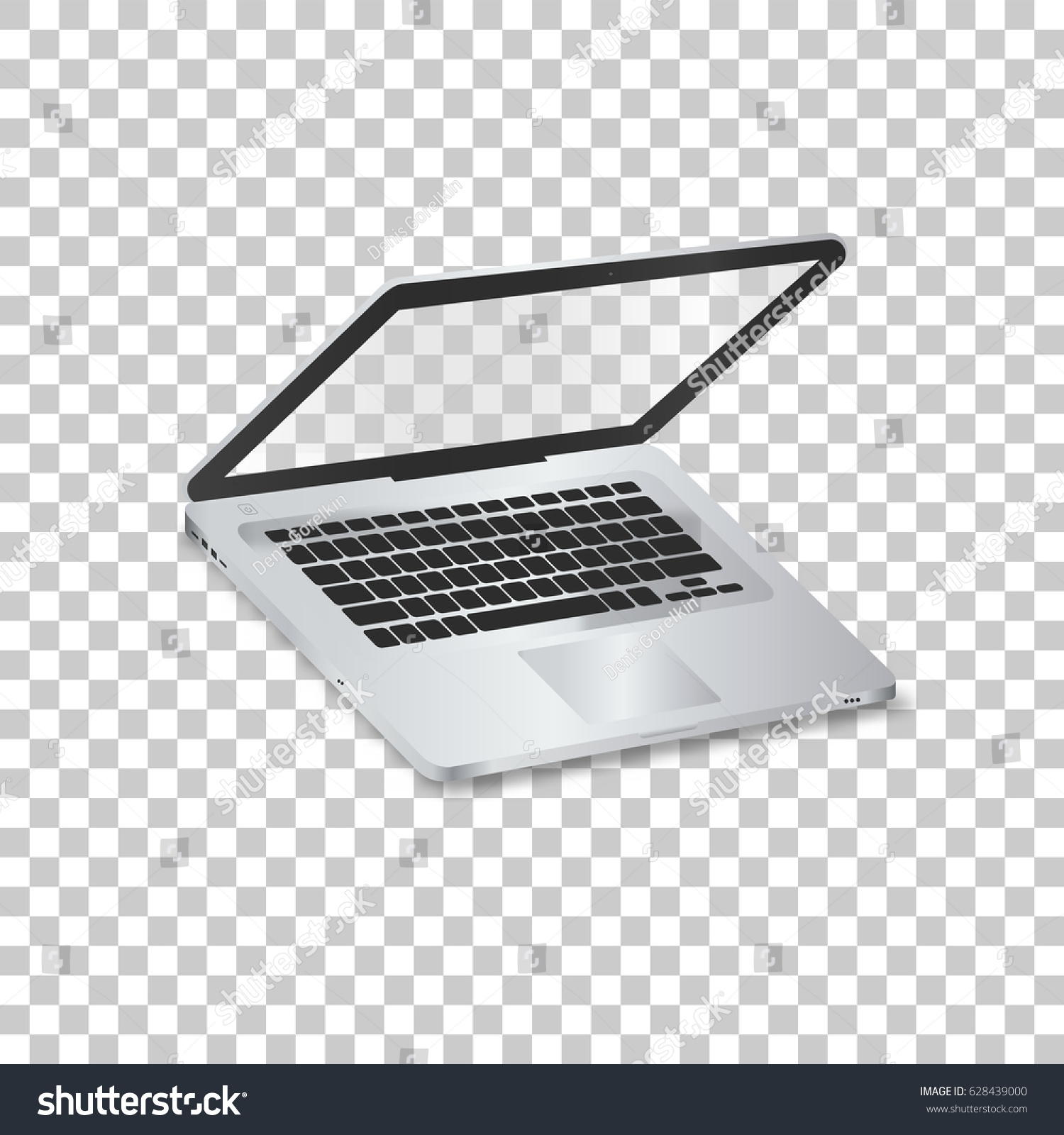 Laptop On Transparent Background Template Framework: เวกเตอร์สต็อก ...