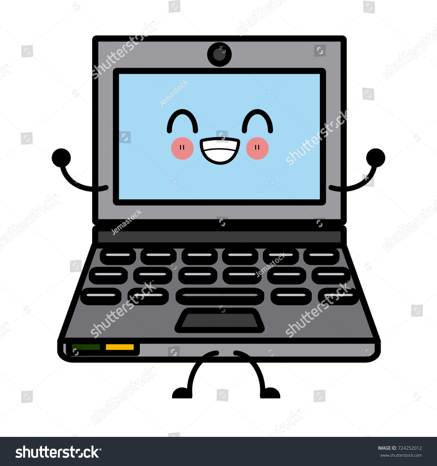 Cute Cartoon Laptop