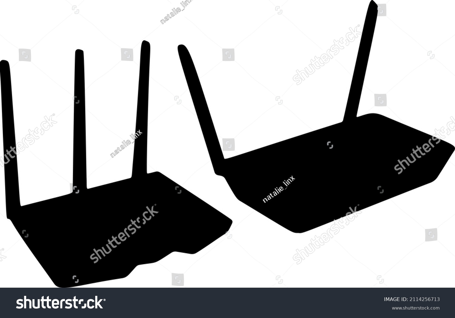 Large Routers Internet Vector Image Stock Vector (Royalty Free ...
