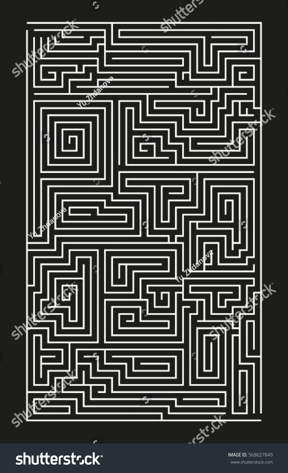 Large Vector Vertical Maze On Black: เวกเตอร์สต็อก (ปลอดค่าลิขสิทธิ์ ...