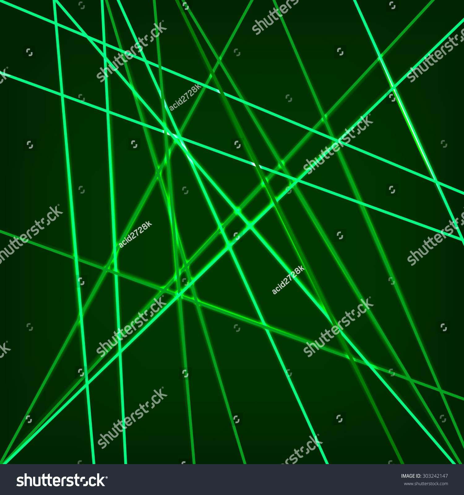 Laser Background Green Lines Vector Illustration Stock Vector (Royalty ...