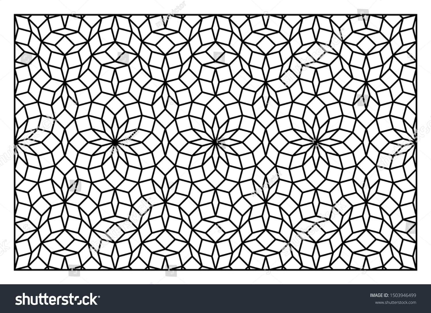 Laser Cut Geometric Pattern Decorative Panel Stock Vector (Royalty Free ...