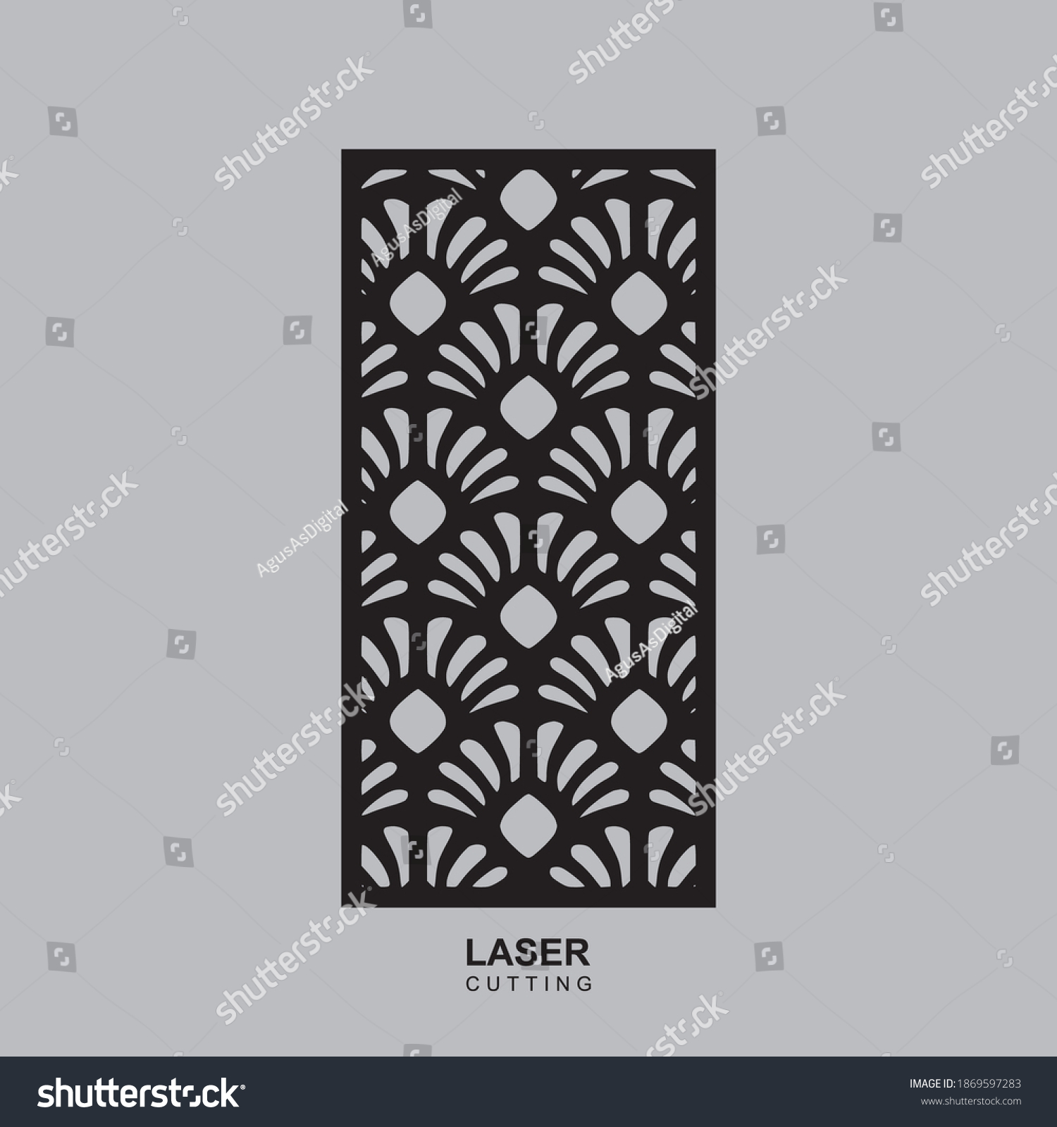 Laser Cut Template Cnc Panels Stock Vector (Royalty Free) 1869597283
