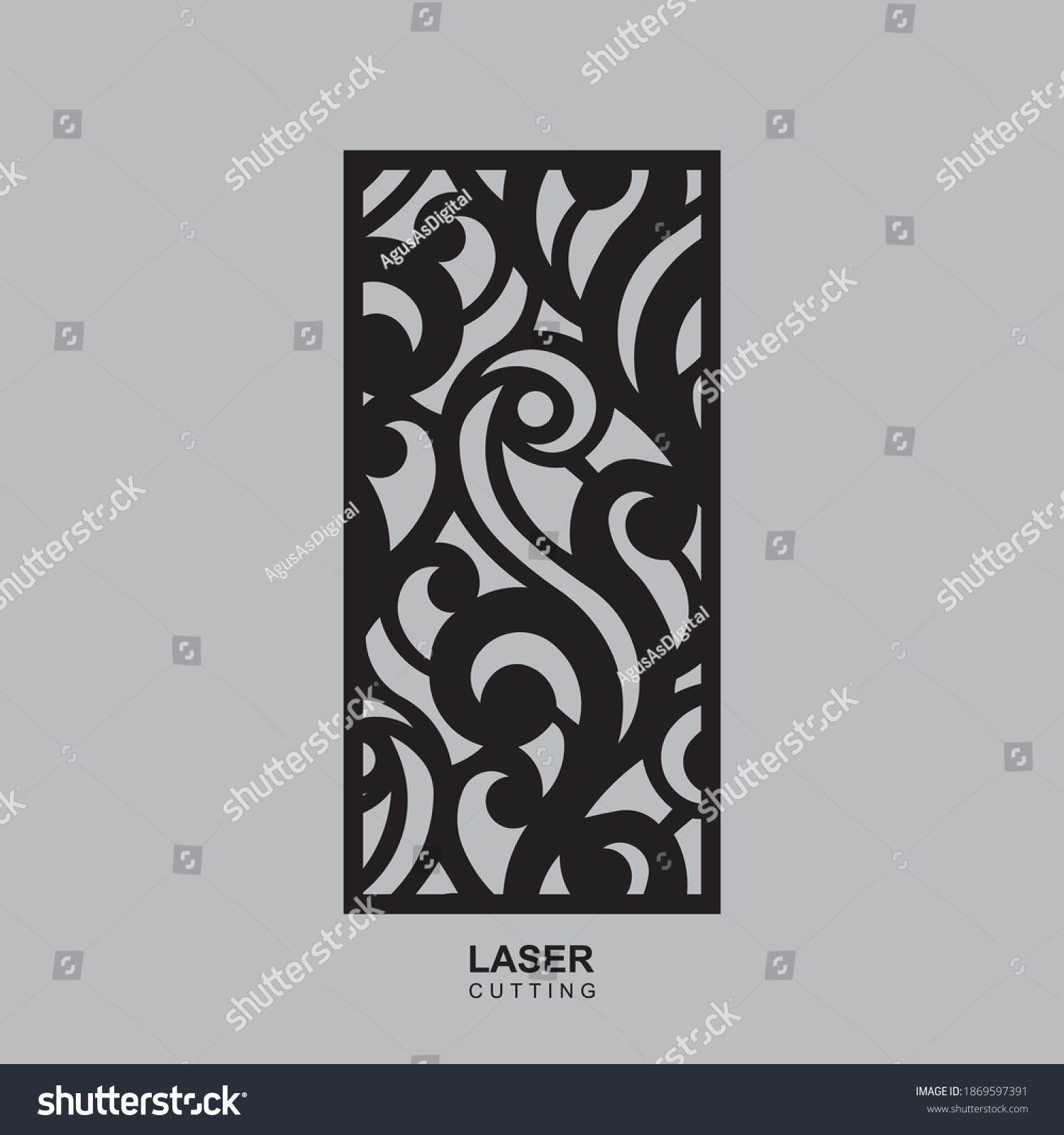 Laser Cut Template Cnc Panels Stock Vector (Royalty Free) 1869597391