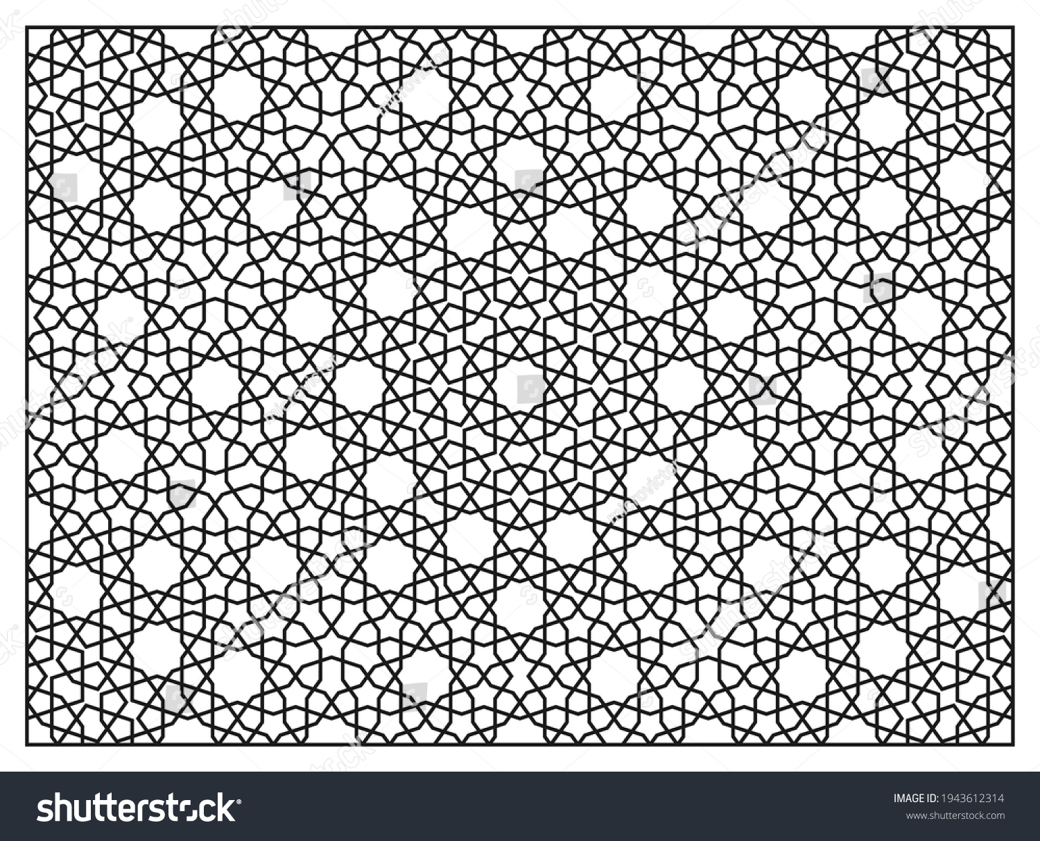 Laser Cutting Template Decorative Panel Middle Stock Vector (Royalty ...