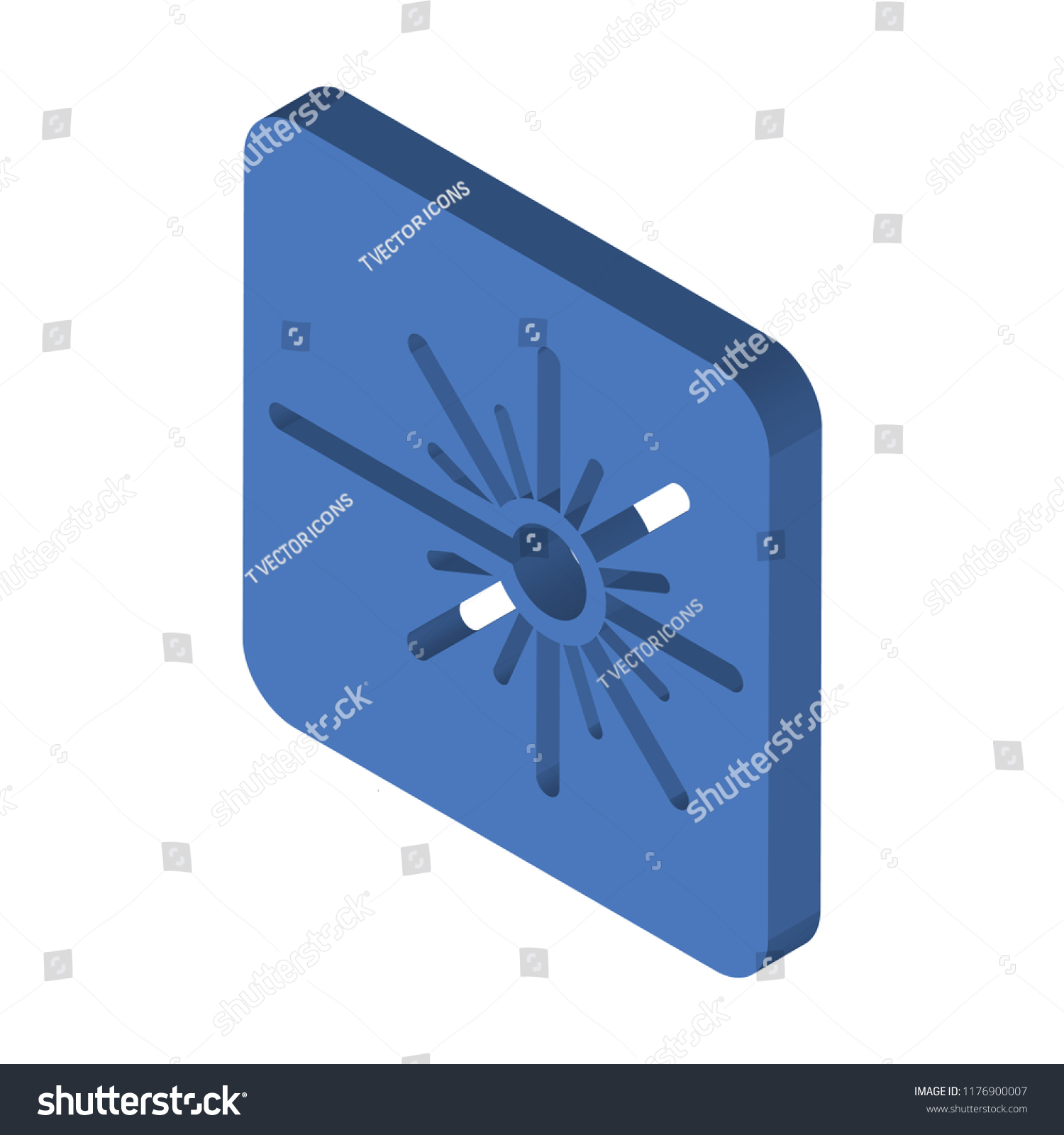 Laser Isometric Left Top View 3d Stock Vector (Royalty Free) 1176900007 ...