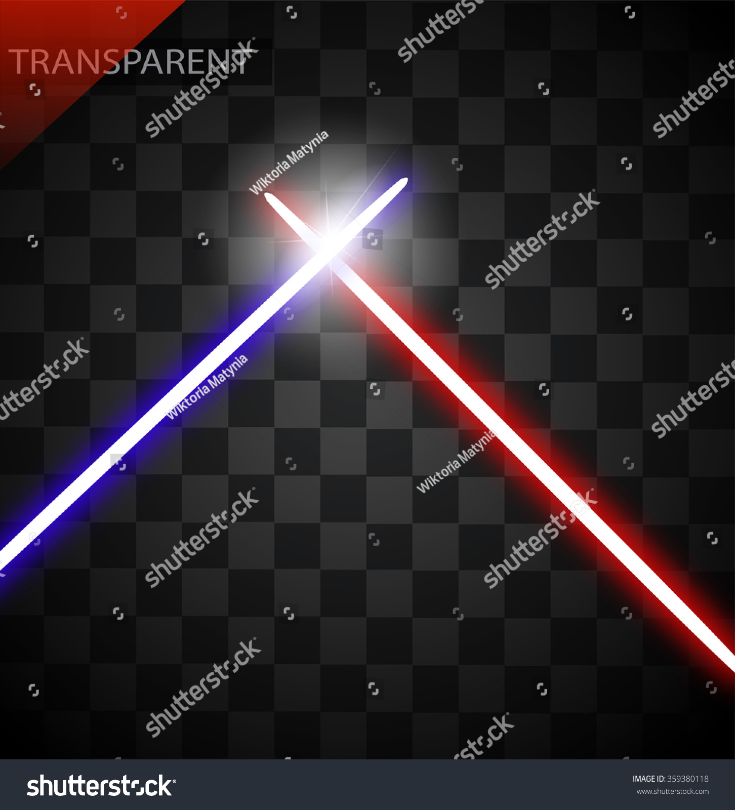 Laser Swords Crossed Vector Stock Vector (Royalty Free) 359380118