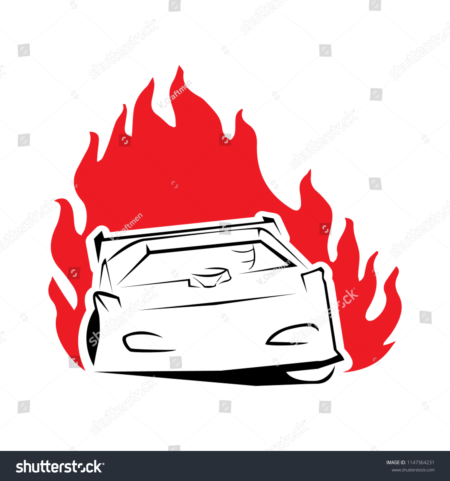 Late Model Race Car Vector Logo Stock Vector (Royalty Free) 1147364231