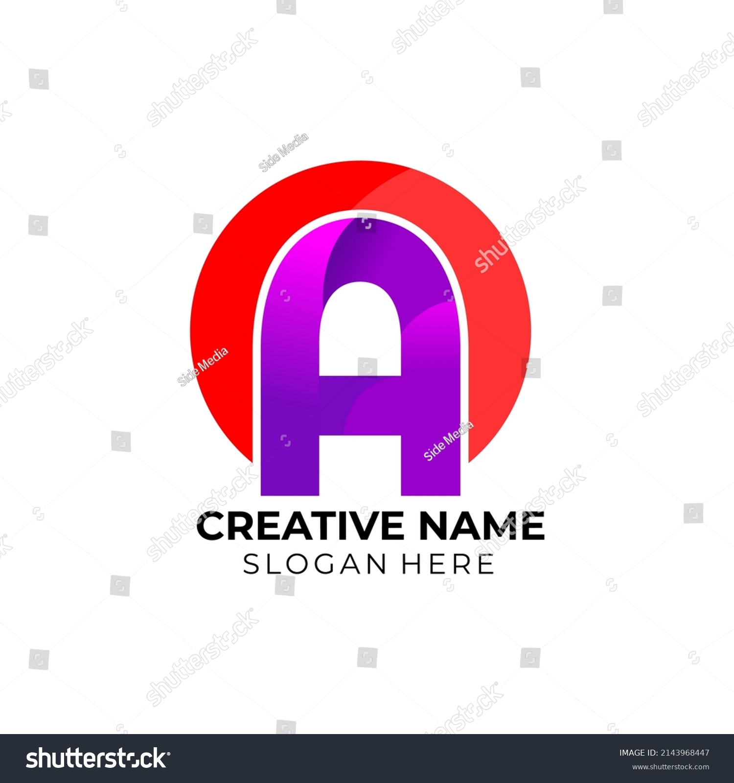 Later Logo Template Vector Design Circle Stock Vector (Royalty Free ...