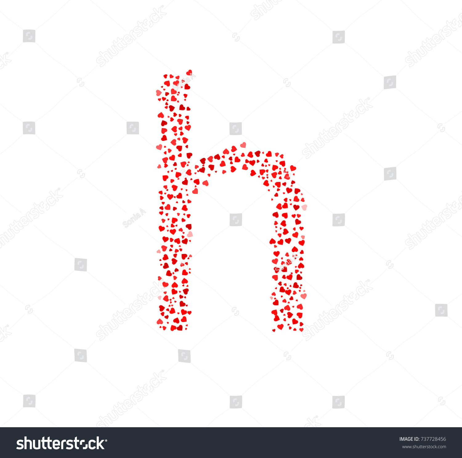 Latin Small Letter H Stock Vector (Royalty Free) 737728456 | Shutterstock