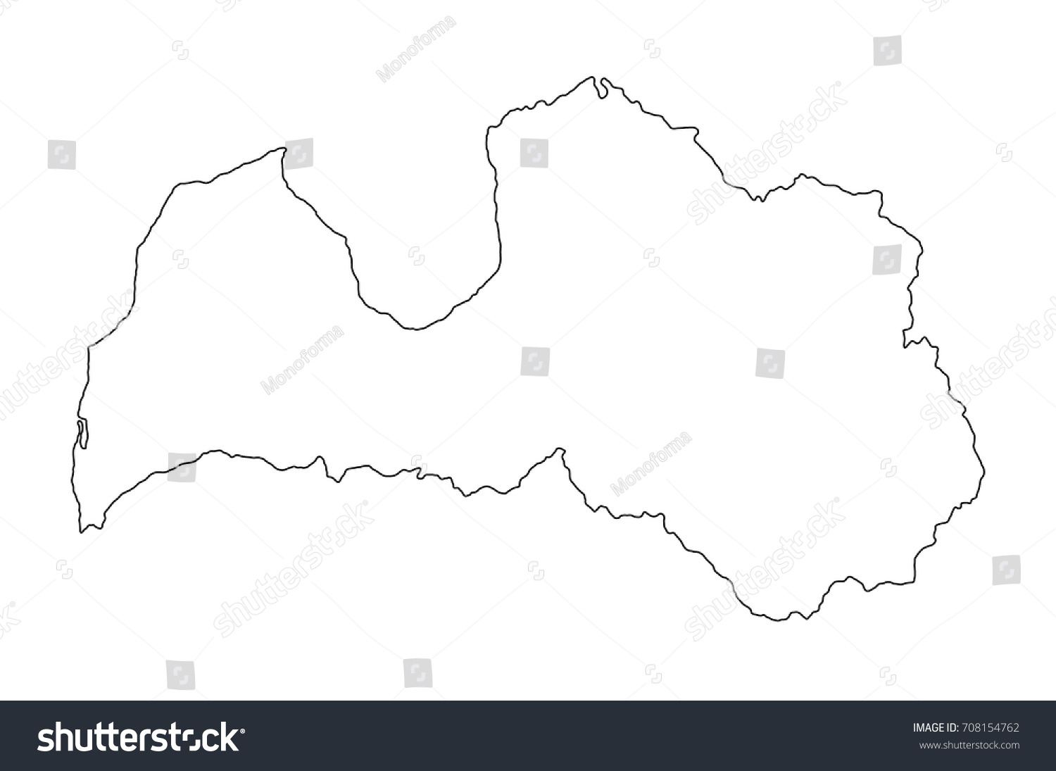 Latvia Map Vector Silhouette: Vector có sẵn (miễn phí bản quyền ...