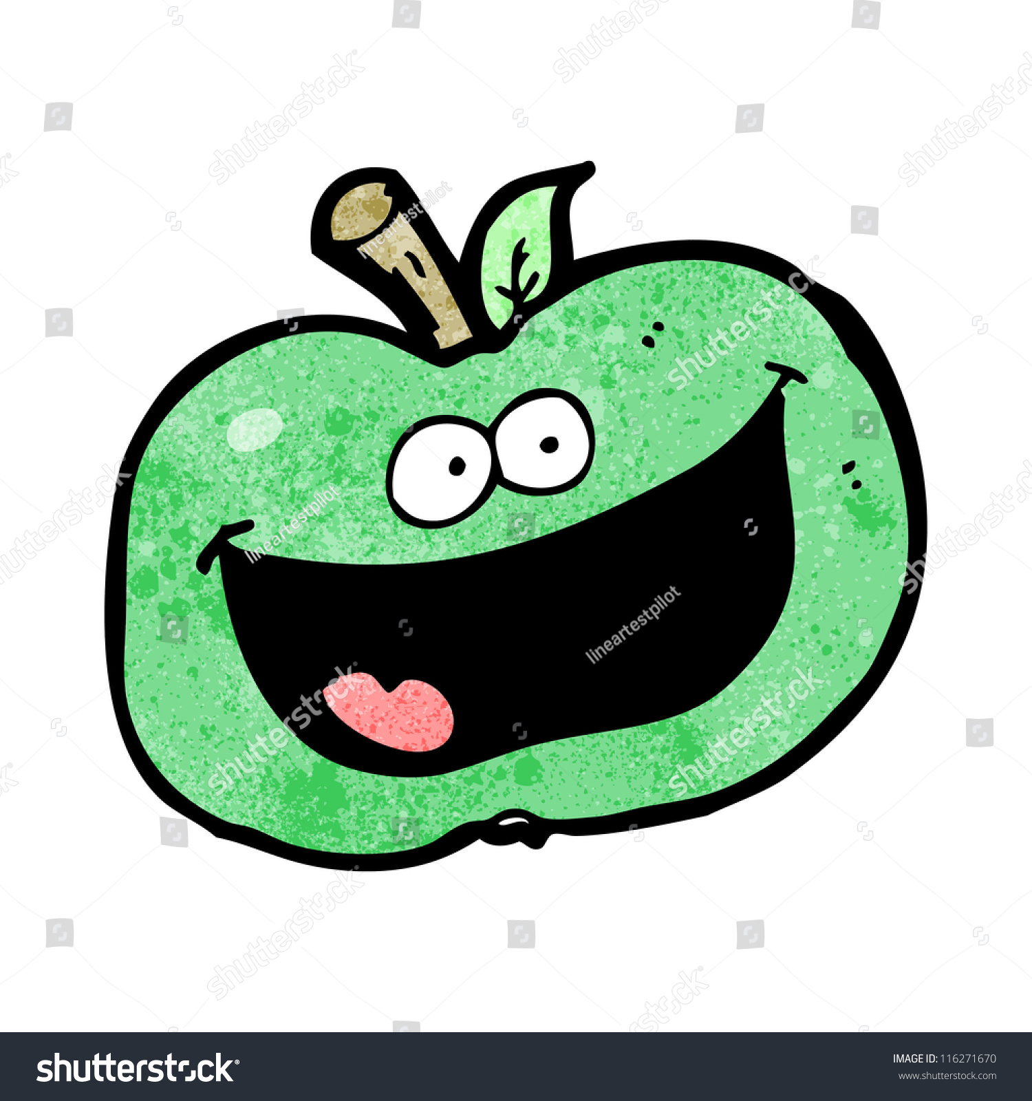 Laughing Apple Cartoon Stock Vector (Royalty Free) 116271670 | Shutterstock