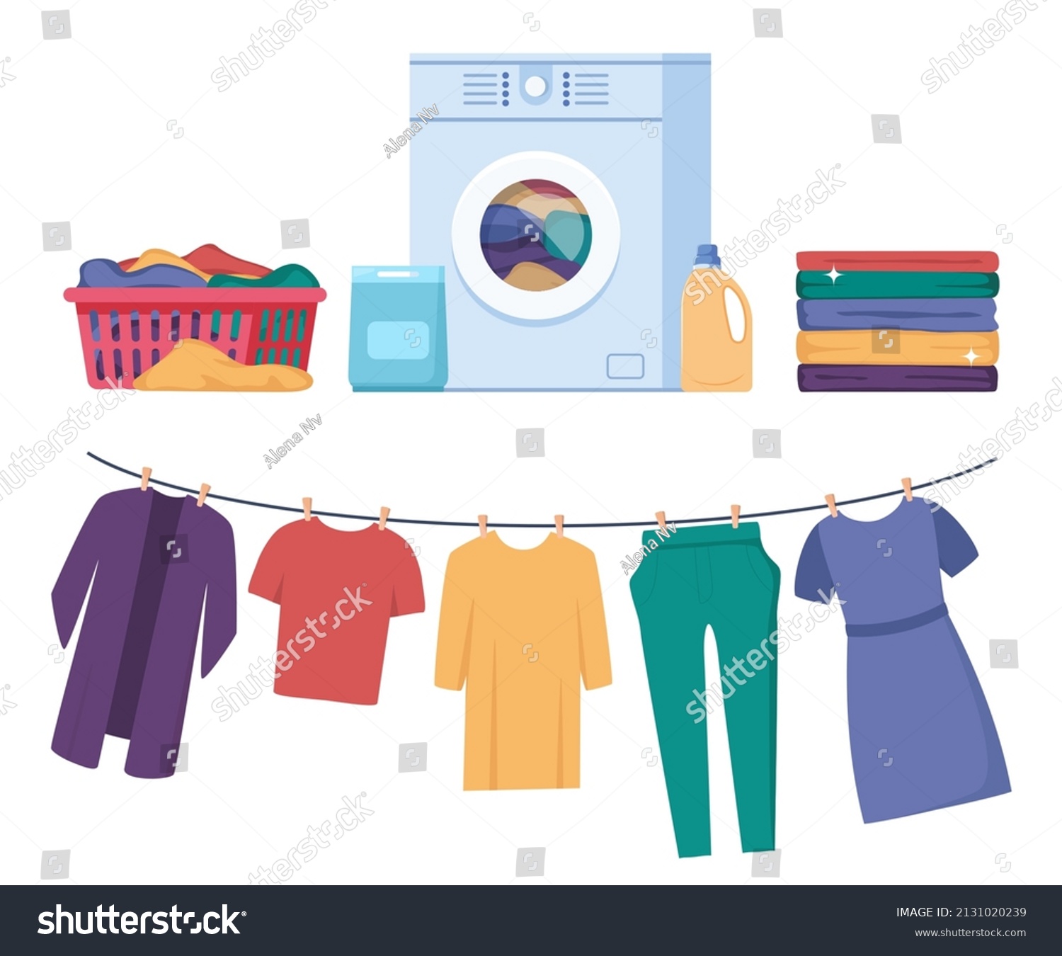 Laundry Infographics Different Stages Washing Process Stock Vector ... Laundry Infographics Different Stages Washing Process Stock Vector ...