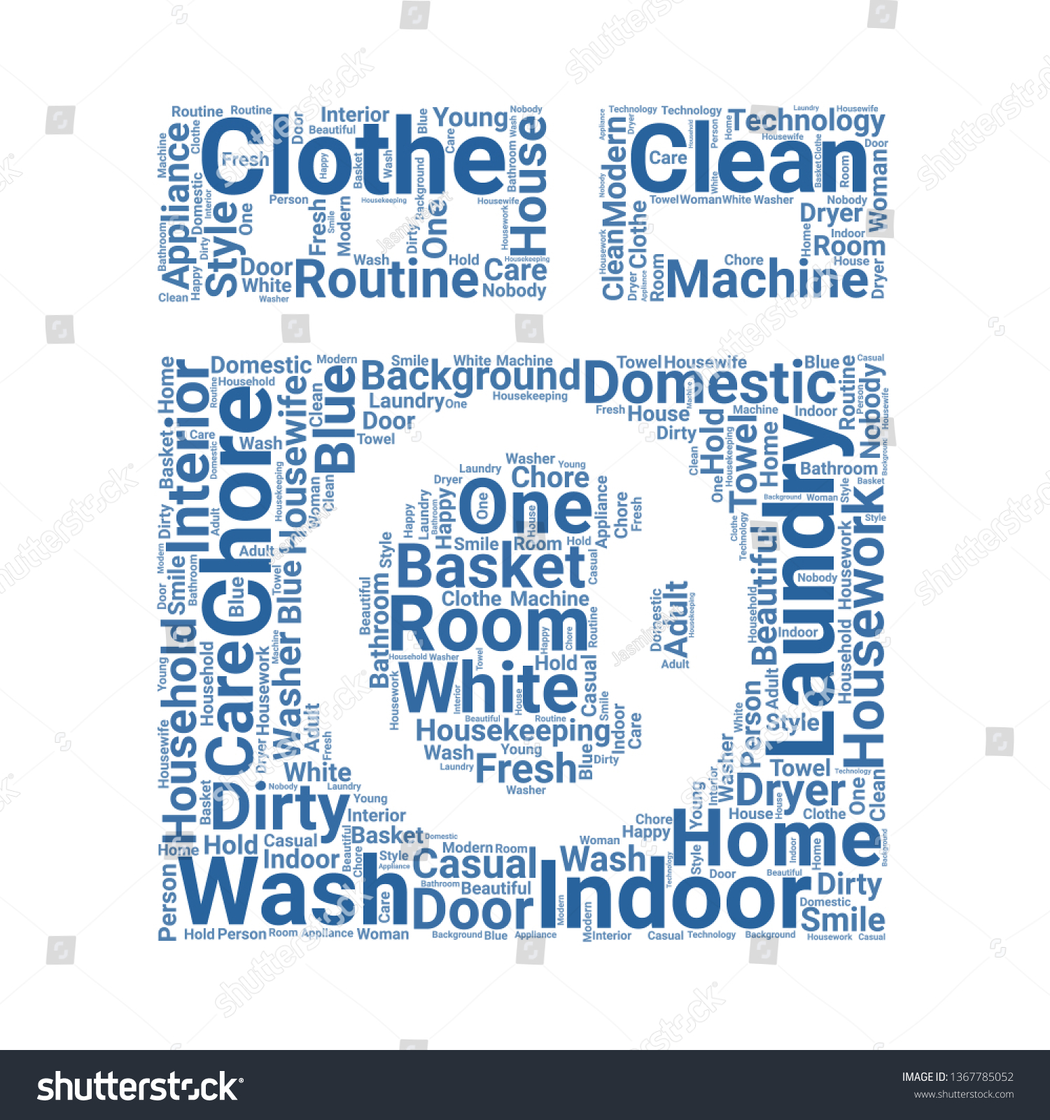 Laundry Word Cloud Tag Cloud About Stock Vector (Royalty Free ...