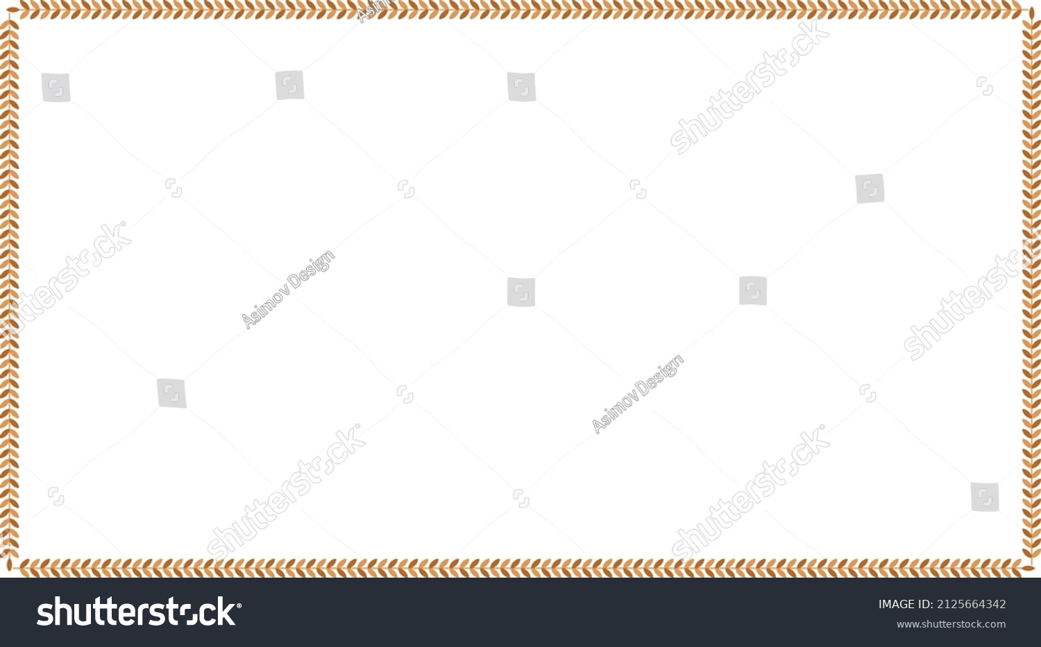 Laurel Border Transparent Background Stock Vector (Royalty Free) 2125664342