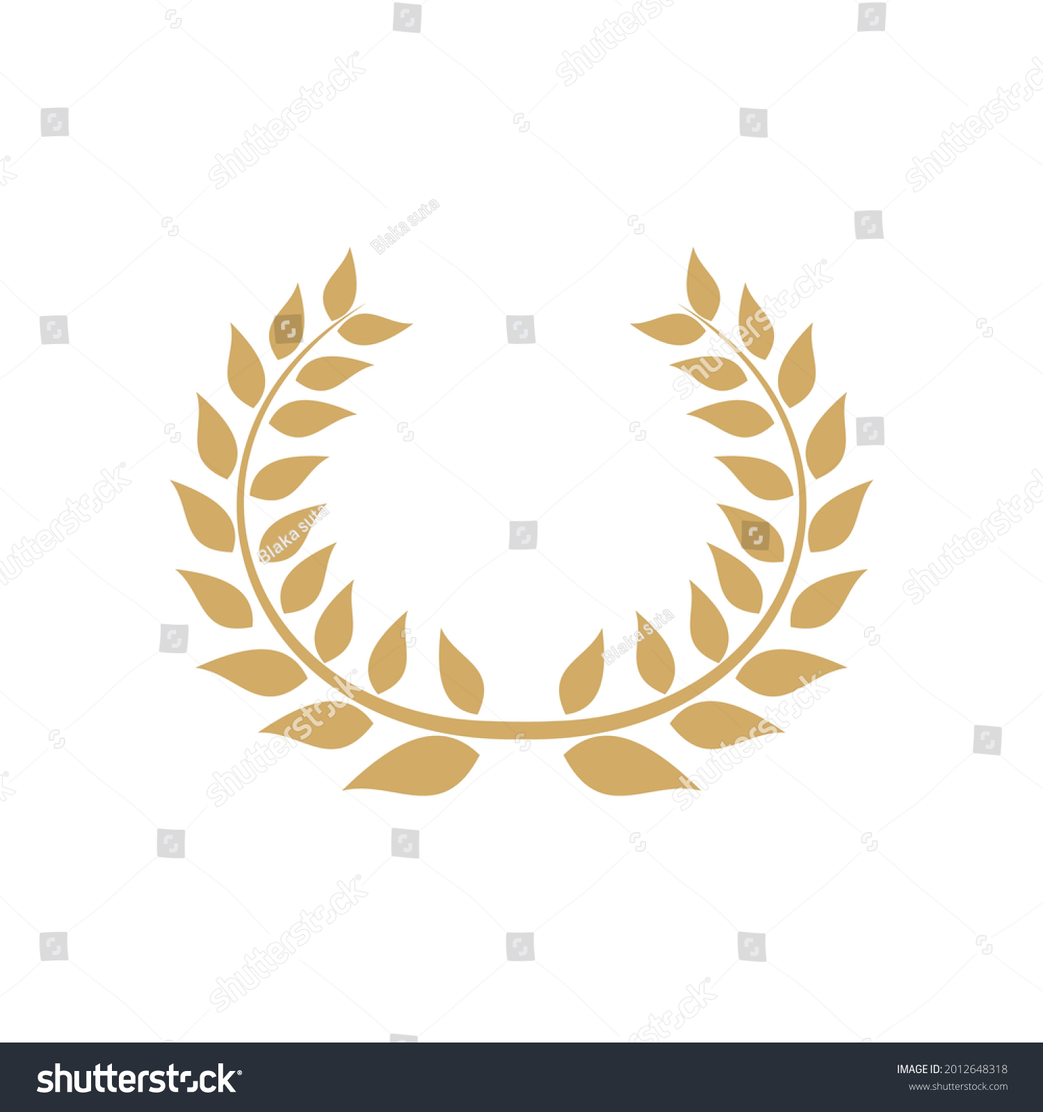 Laurel Icon Vector Illustration Symbol Stock Vector (Royalty Free ...