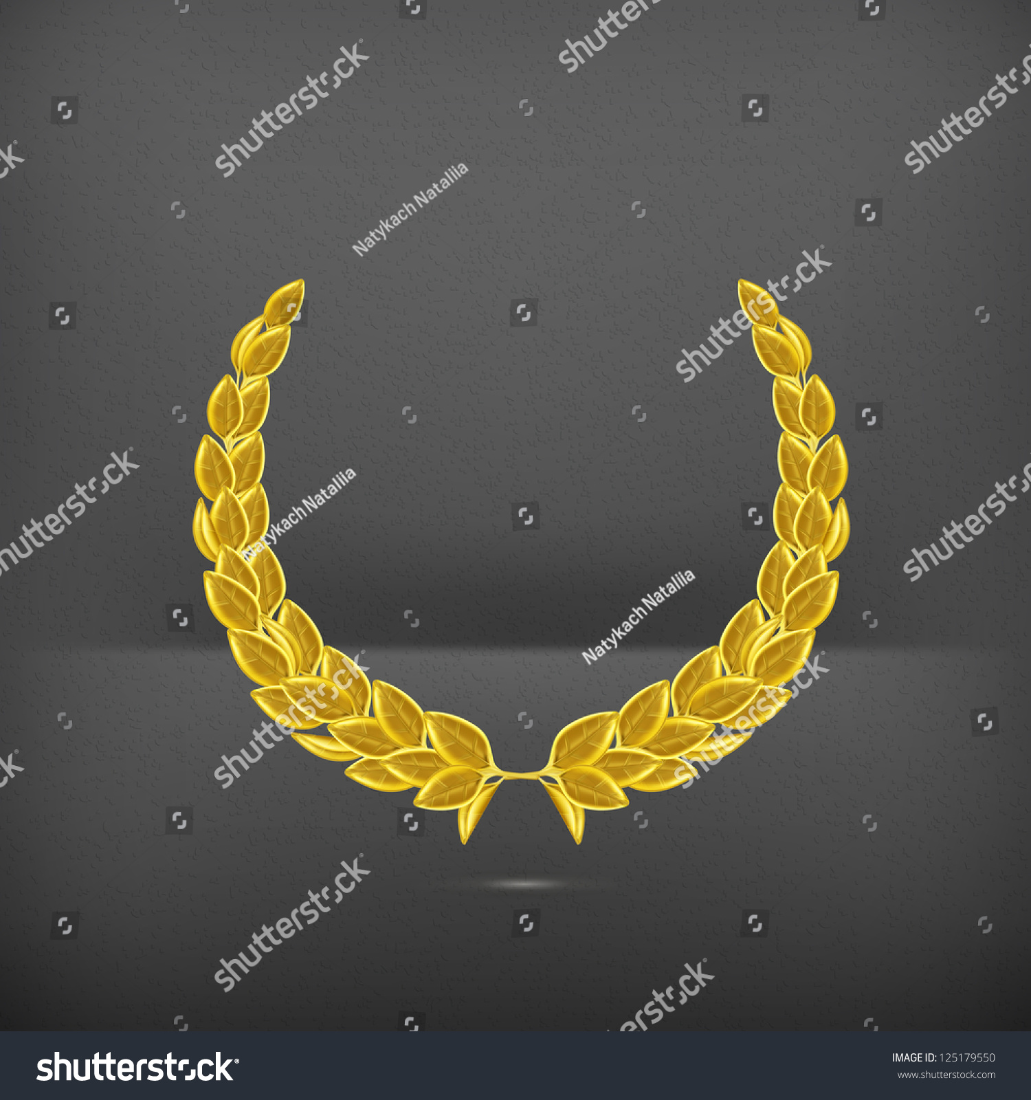 Laurel Wreath Award Vector Stock Vector (Royalty Free) 125179550 ...