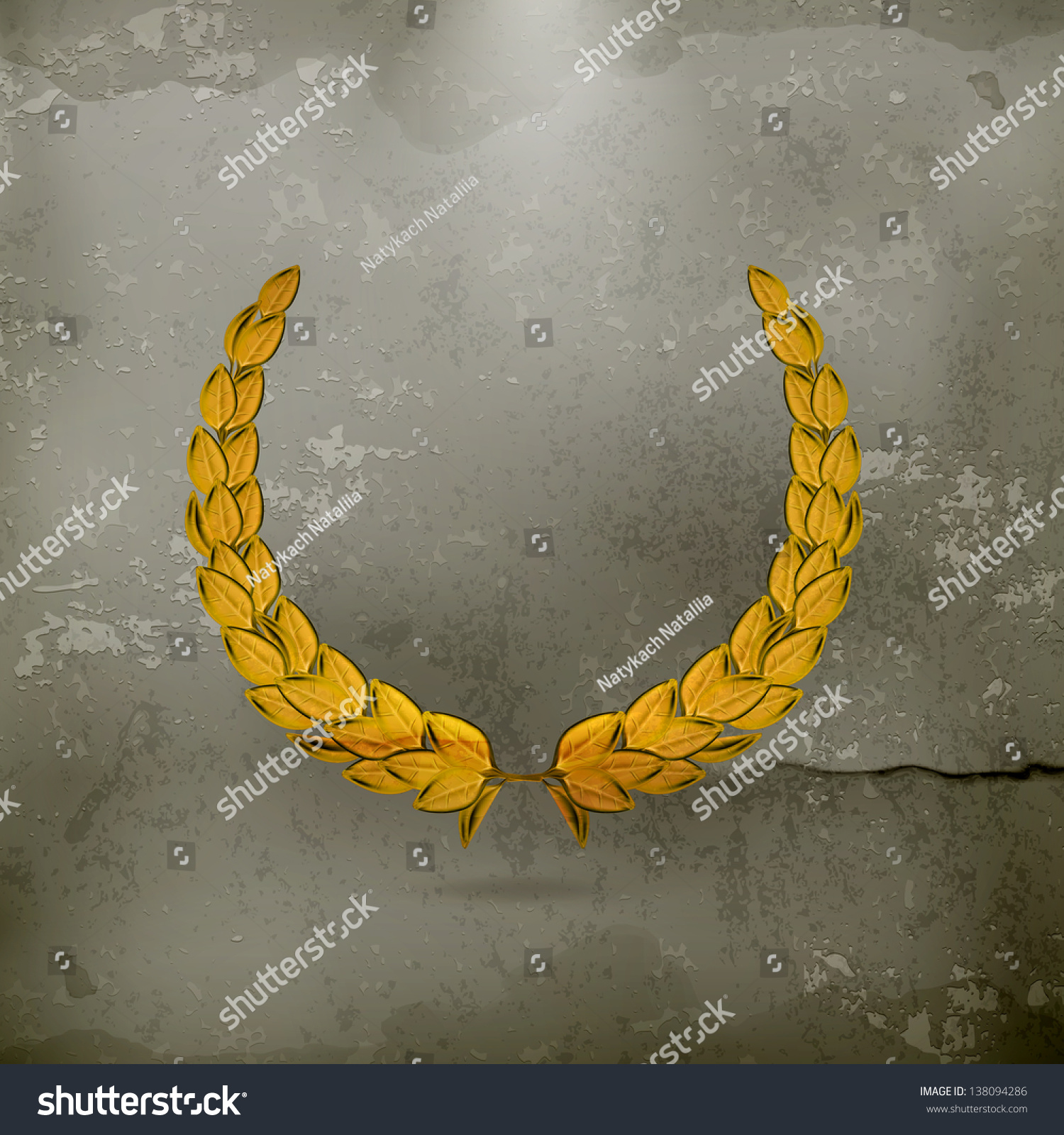 Laurel Wreath Vector Old Style Stock Vector (Royalty Free) 138094286 ...