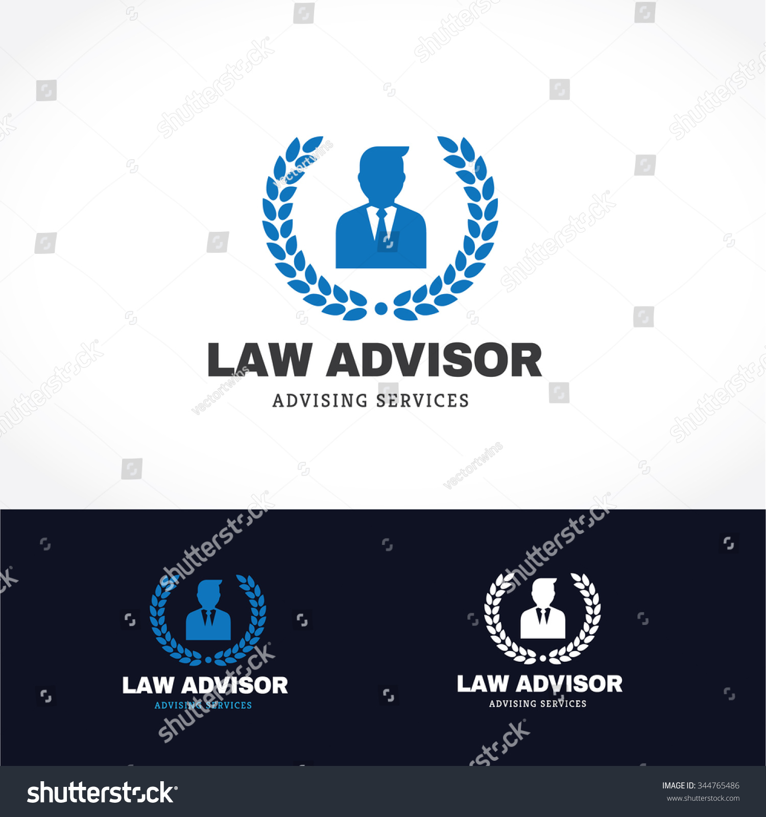 Law Advisor Logo Template Stock Vector (Royalty Free) 344765486 ...