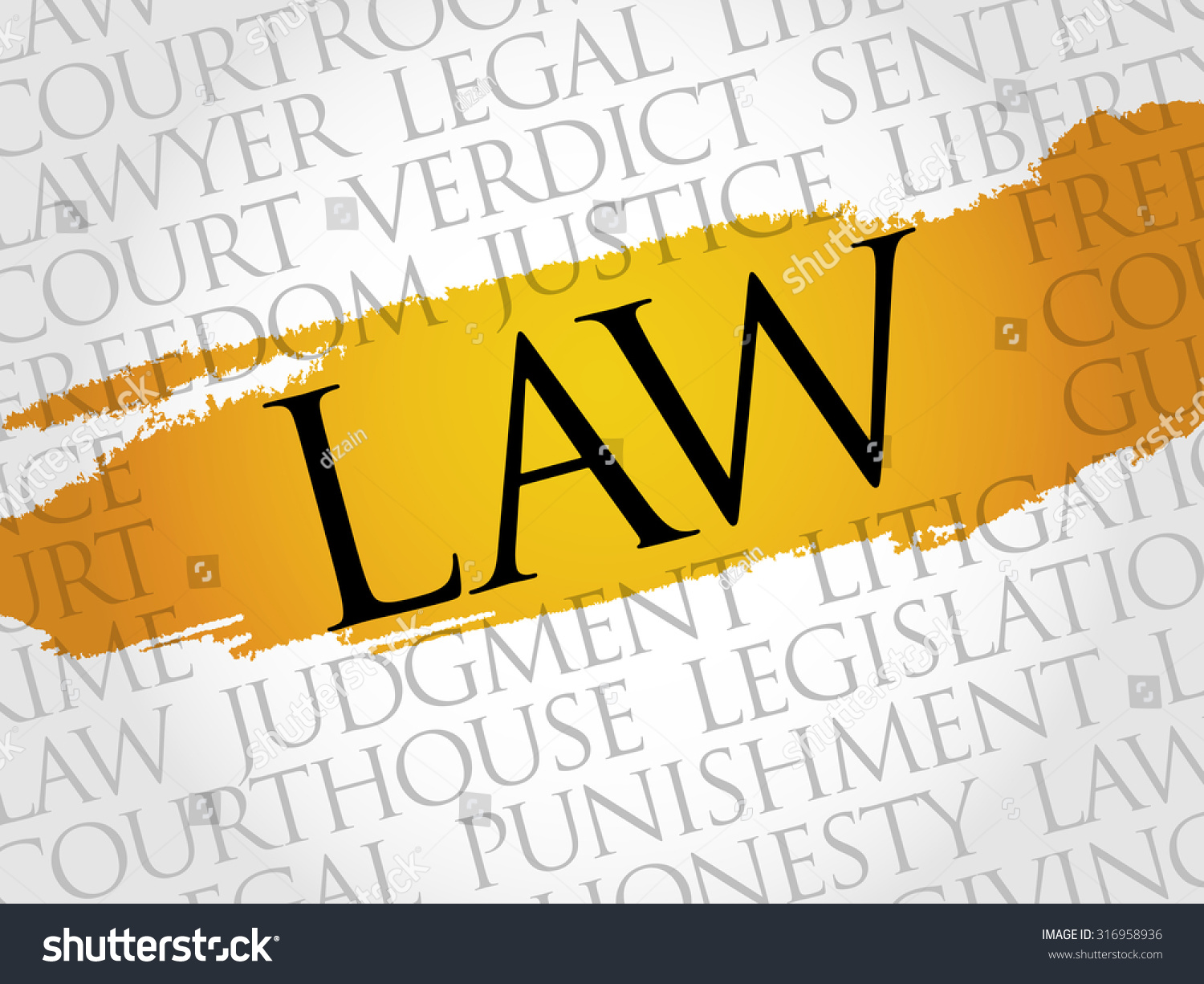 Law Word Cloud Concept Stock Vector 316958936 - Shutterstock