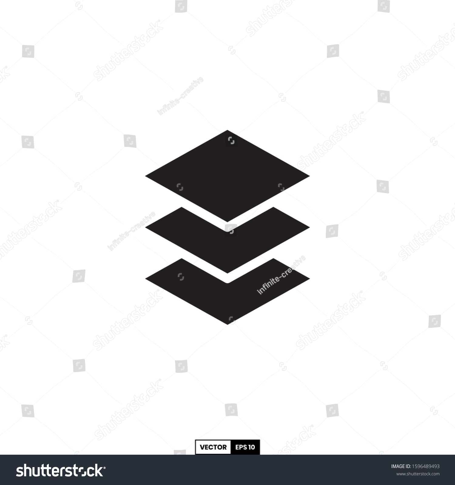 Layer Icon Design Inspiration Vector Template Stock Vector (Royalty ...