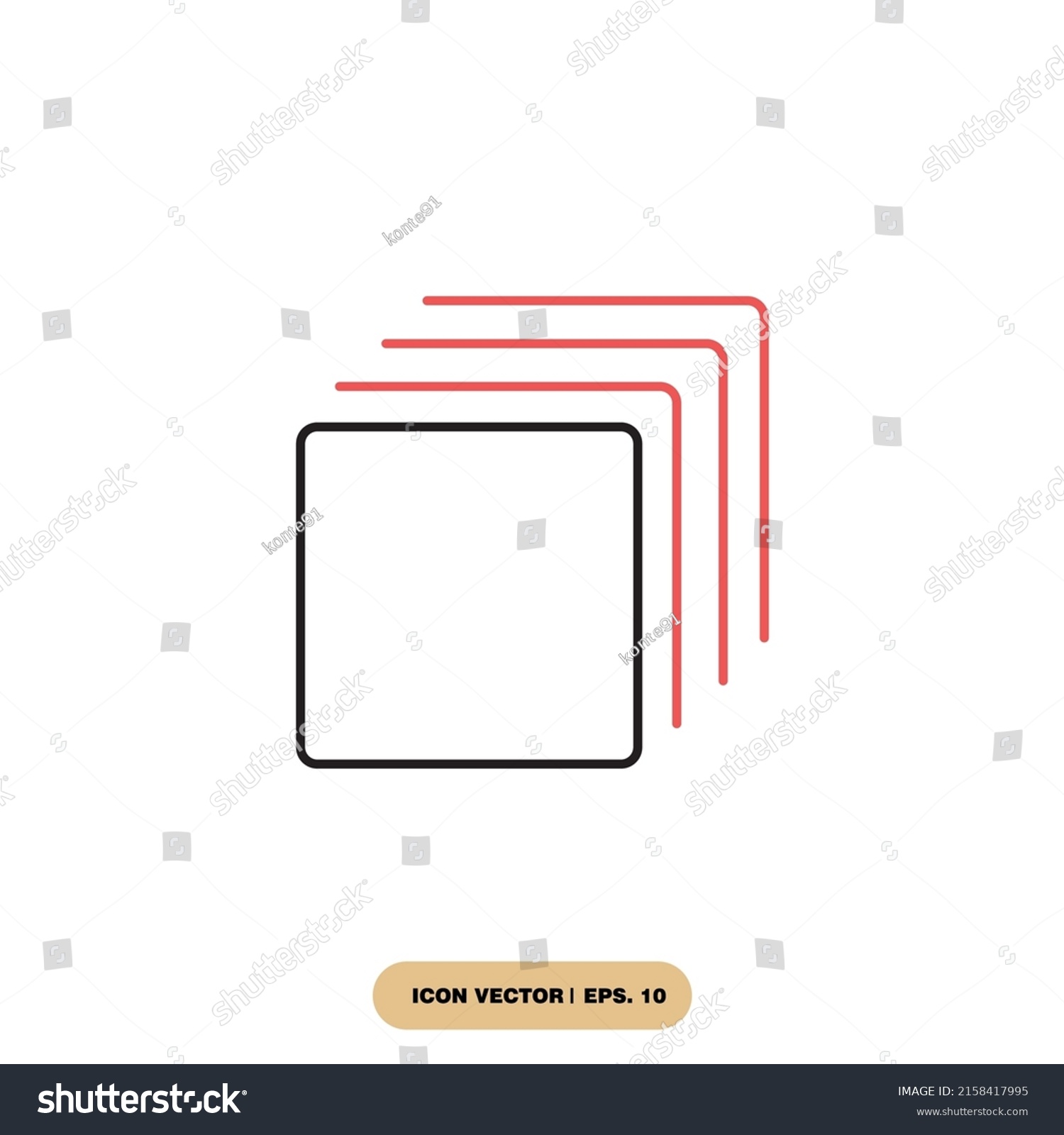 Layer Icons Symbol Vector Elements Infographic Stock Vector (Royalty ...