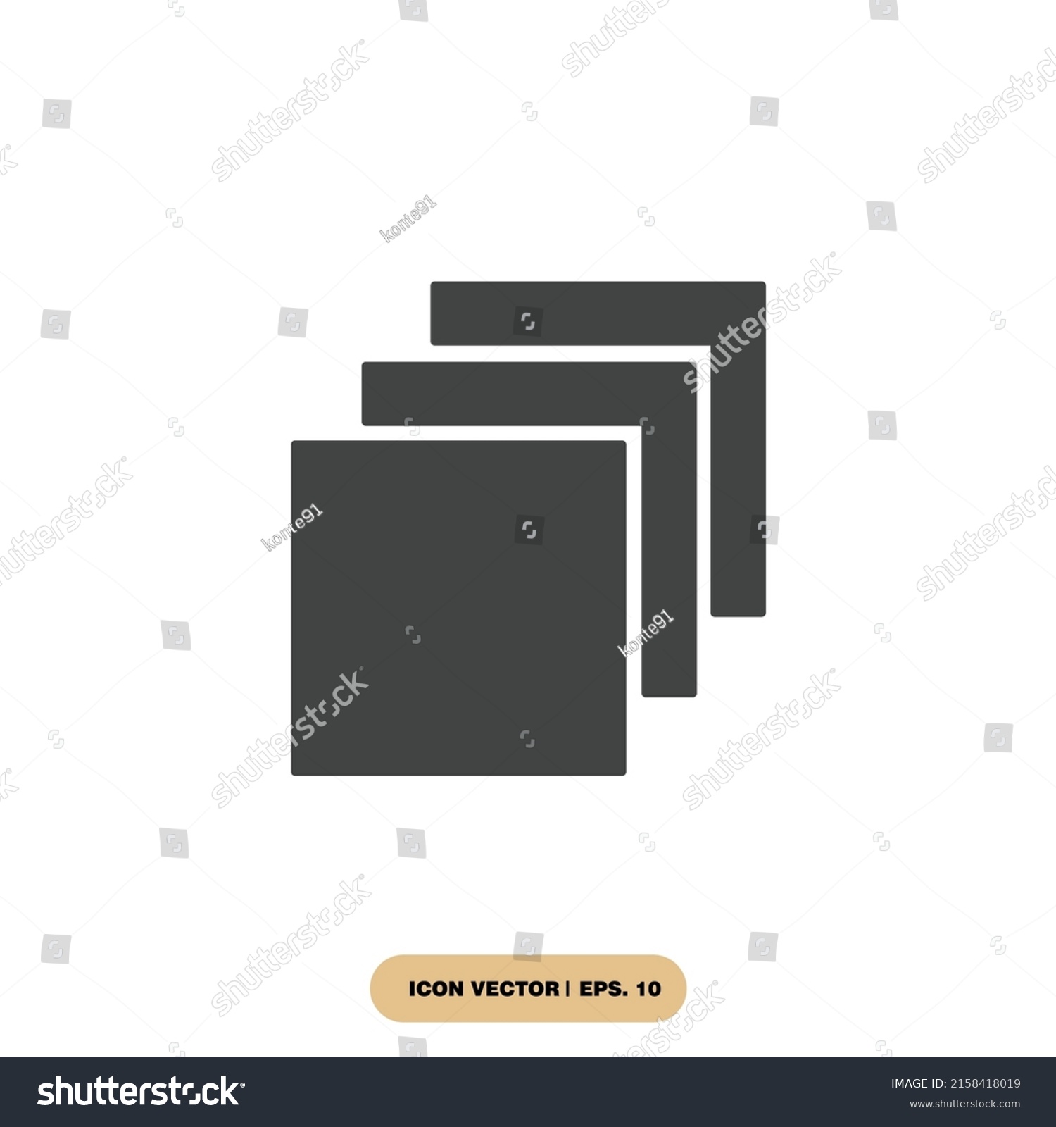 Layer Icons Symbol Vector Elements Infographic Stock Vector (Royalty ...