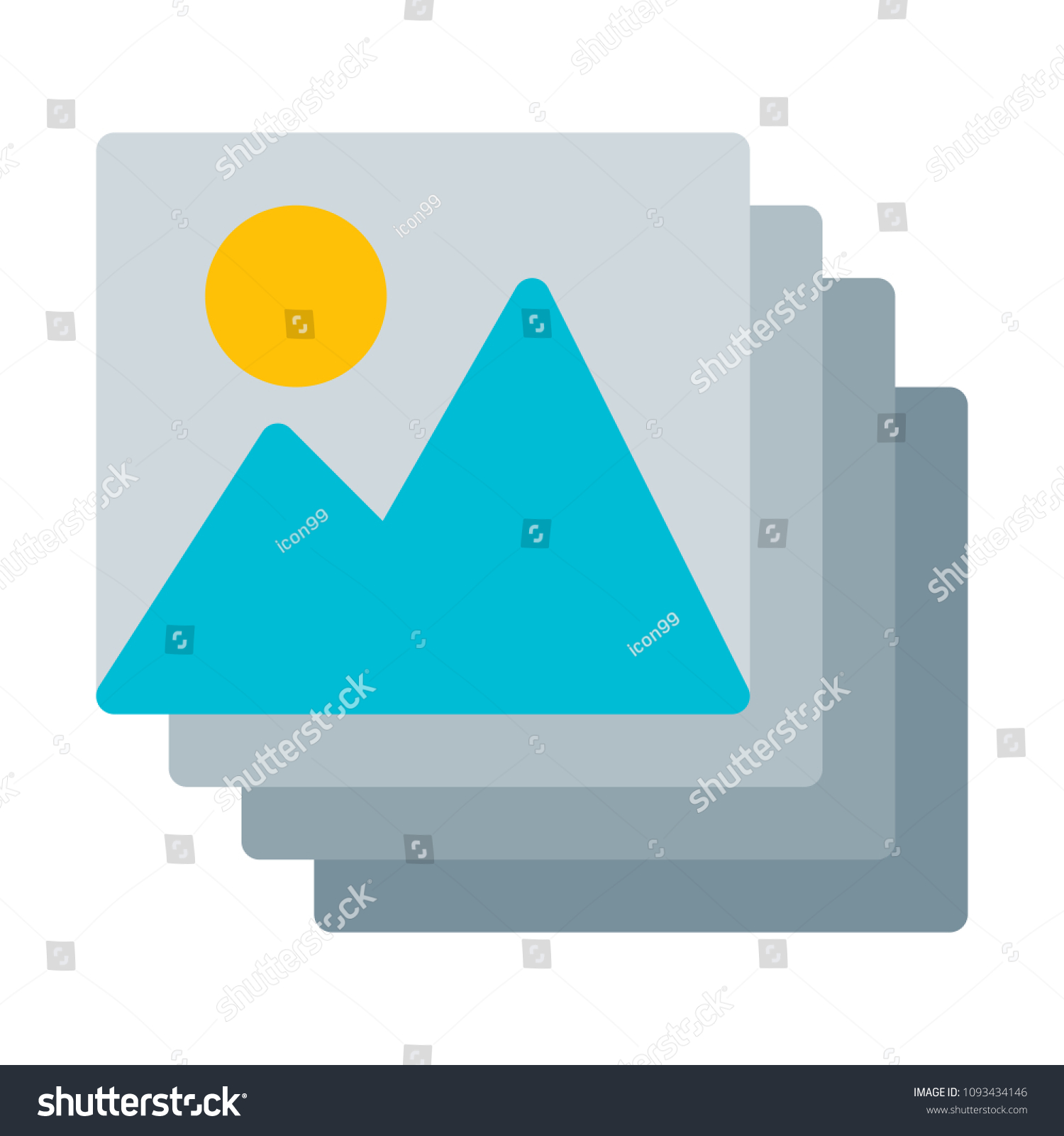 Layered Photo Library Stock Vector (Royalty Free) 1093434146 | Shutterstock