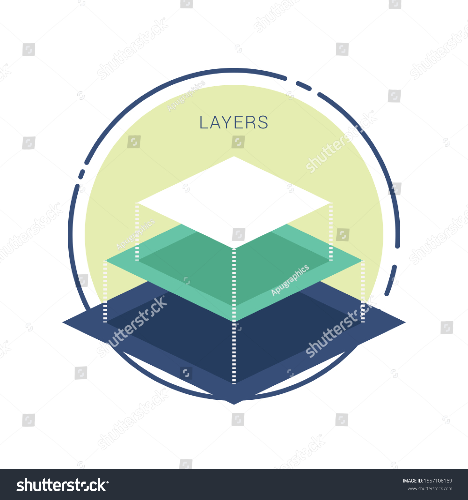 Layers Shape Icon Vector Logo Template Stock Vector (Royalty Free ...