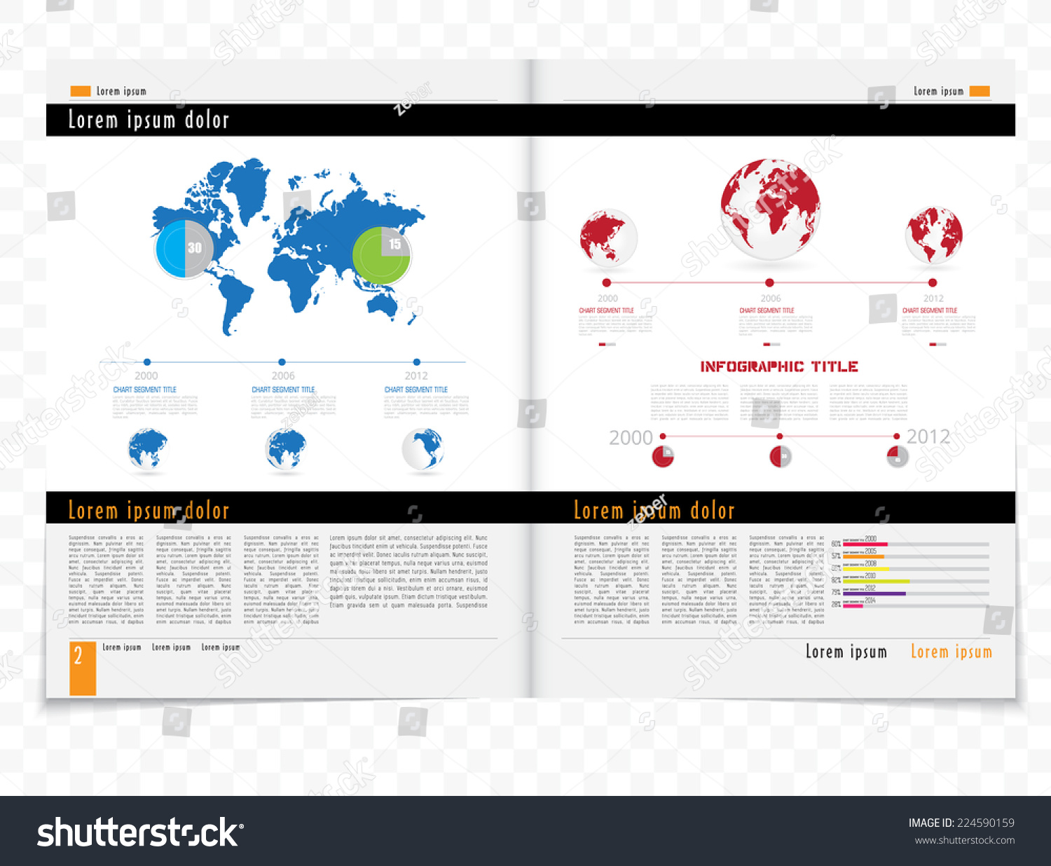 Layout Magazine Timeline Infographics Vector Stock Vector (Royalty Free ...