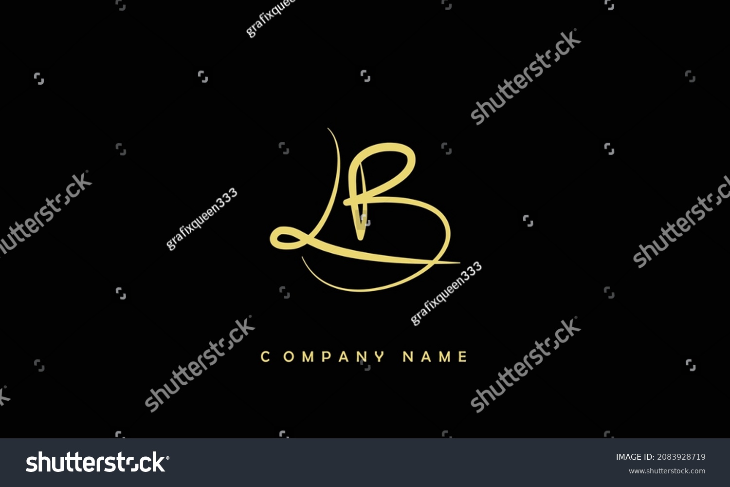 Lb Bl Alphabets Letters Logo Monogram Stock Vector (Royalty Free ...