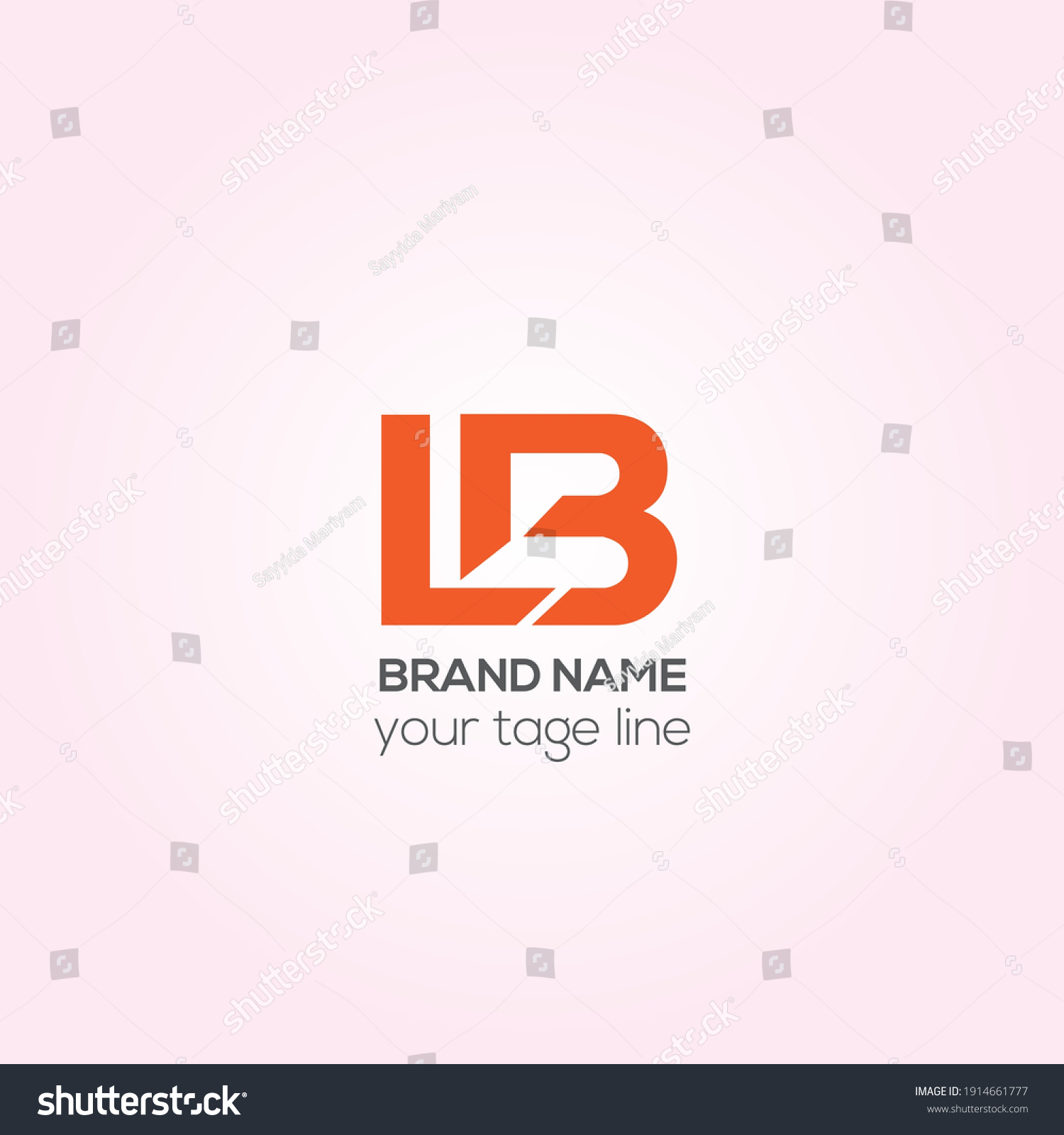 Lb Letters Vector Logo Design Creative: เวกเตอร์สต็อก (ปลอดค่าลิขสิทธิ์ ...