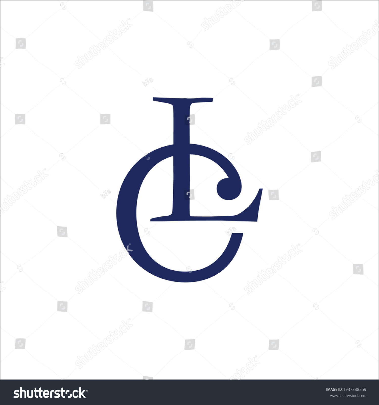 Lc Logo Design Vector Sign Stock Vector (Royalty Free) 1937388259 ...