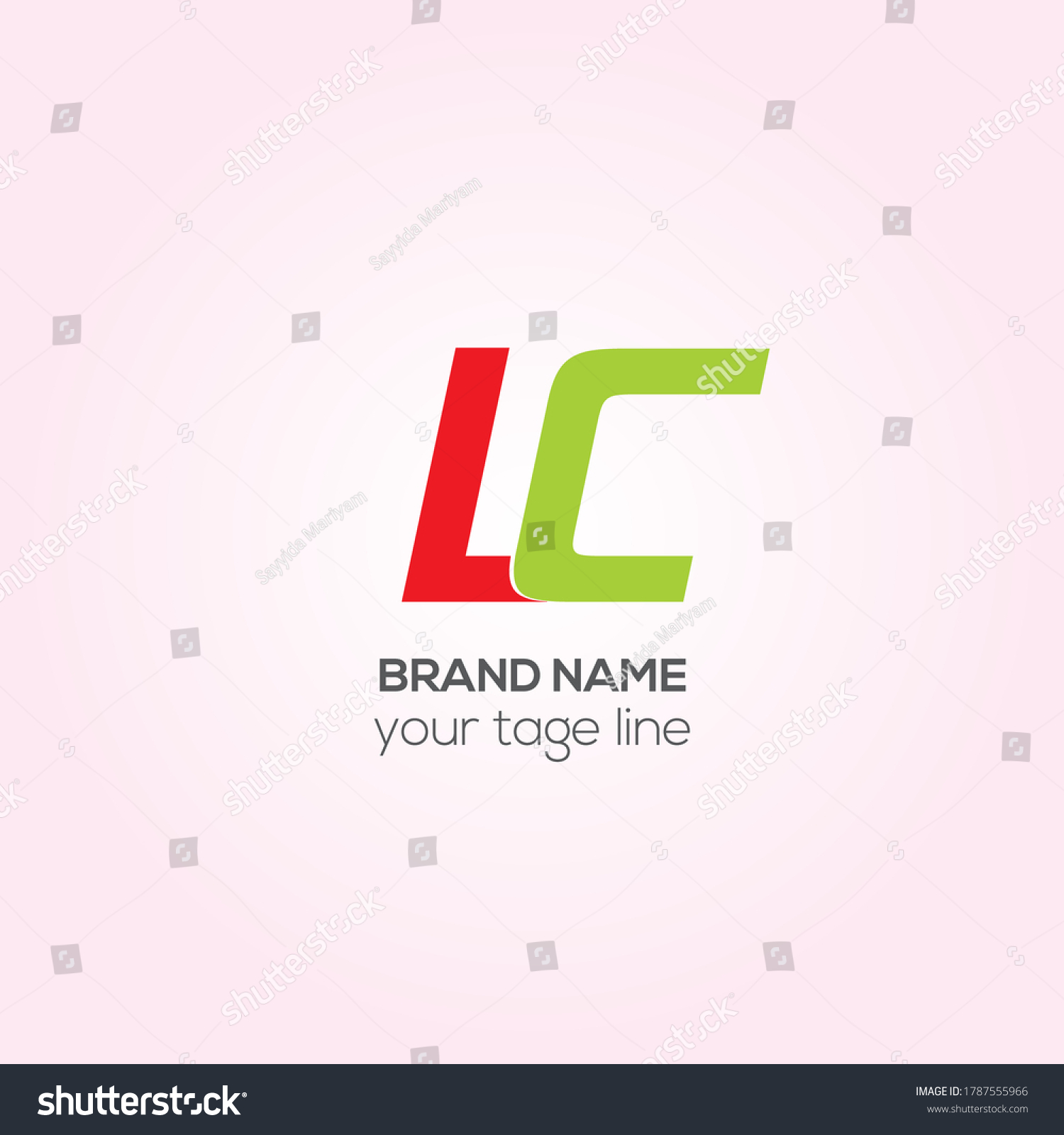 Lc Vector Logo Design Creative Logo: เวกเตอร์สต็อก (ปลอดค่าลิขสิทธิ์ ...