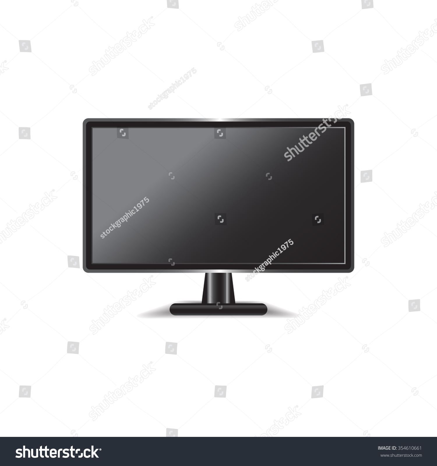 Lcd Led Tv Vector Illustration: เวกเตอร์สต็อก (ปลอดค่าลิขสิทธิ์ ...