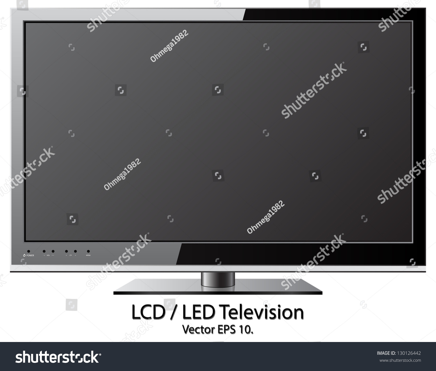 Lcd Led Tv Vector Illustration Eps Stock Vector (Royalty Free ...