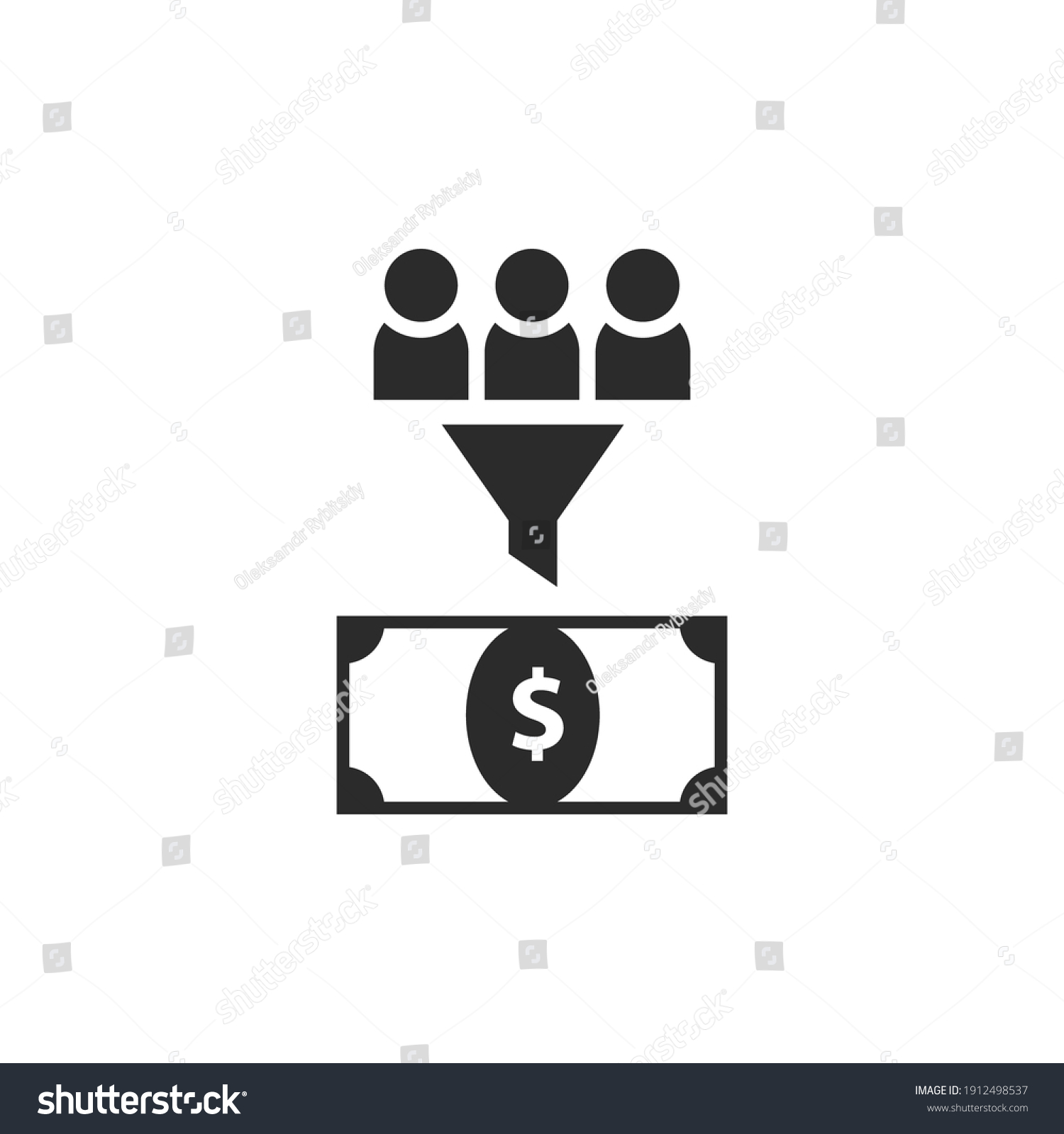 Lead Conversion Icon Simple Element Illustration Stock Vector (Royalty ...
