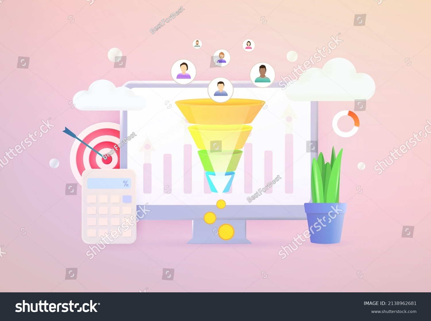 Lead Generation 3d Vector Concept Increasing Stock Vector (Royalty Free ...