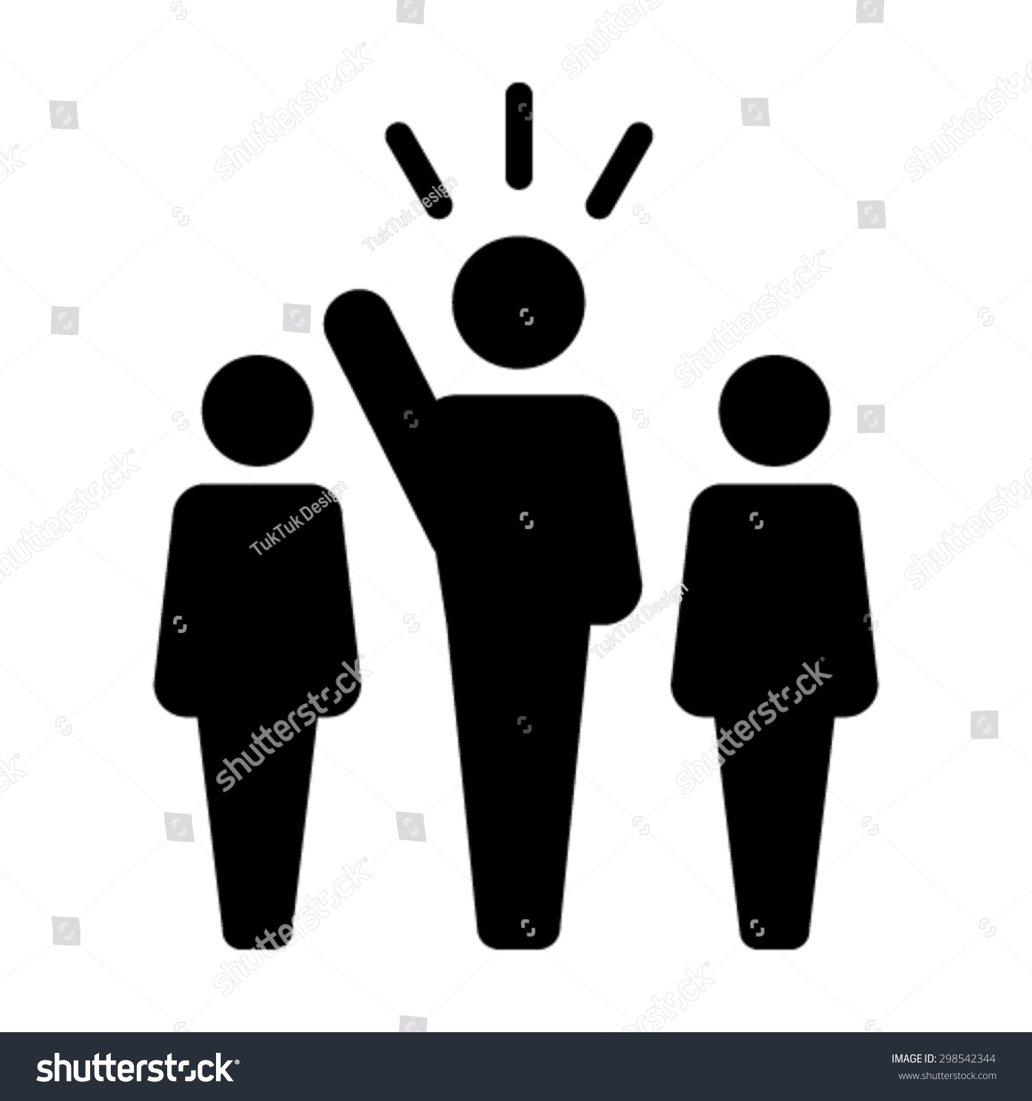 Leader Icon Stock Vector (Royalty Free) 298542344 | Shutterstock