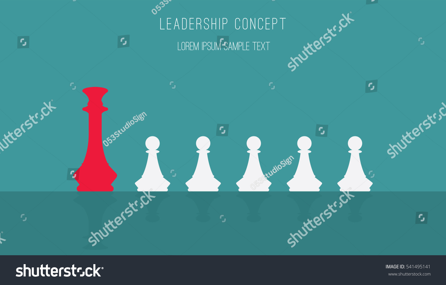 Leadership Concept Chess Vector 스톡 벡터(로열티 프리) 541495141 | Shutterstock