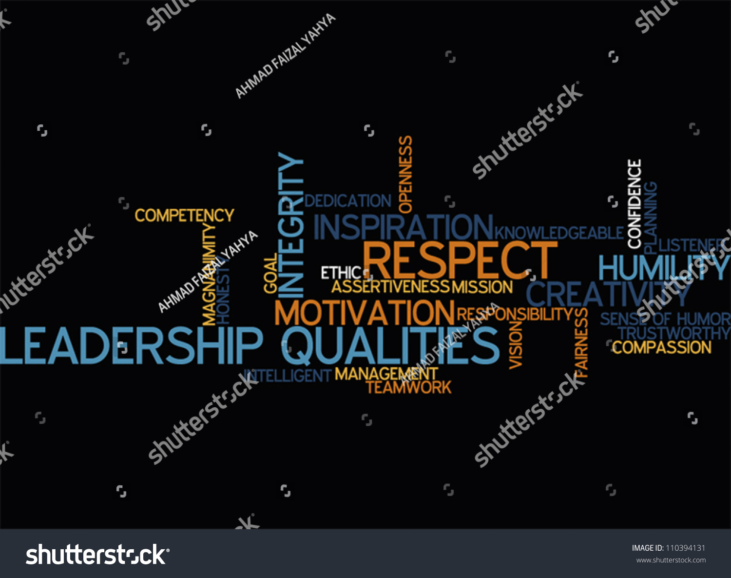 Leadership Qualities Vector: vector de stock (libre de regalías ...